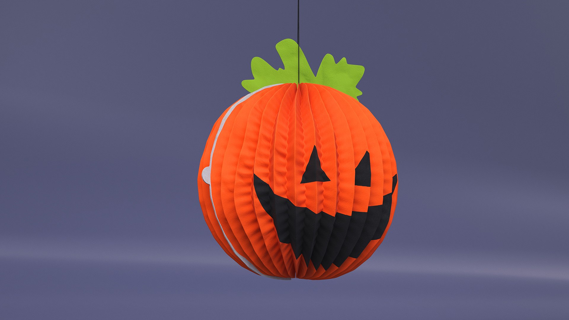 Halloween Pumpkin Paper Decorations Model - TurboSquid 2276818