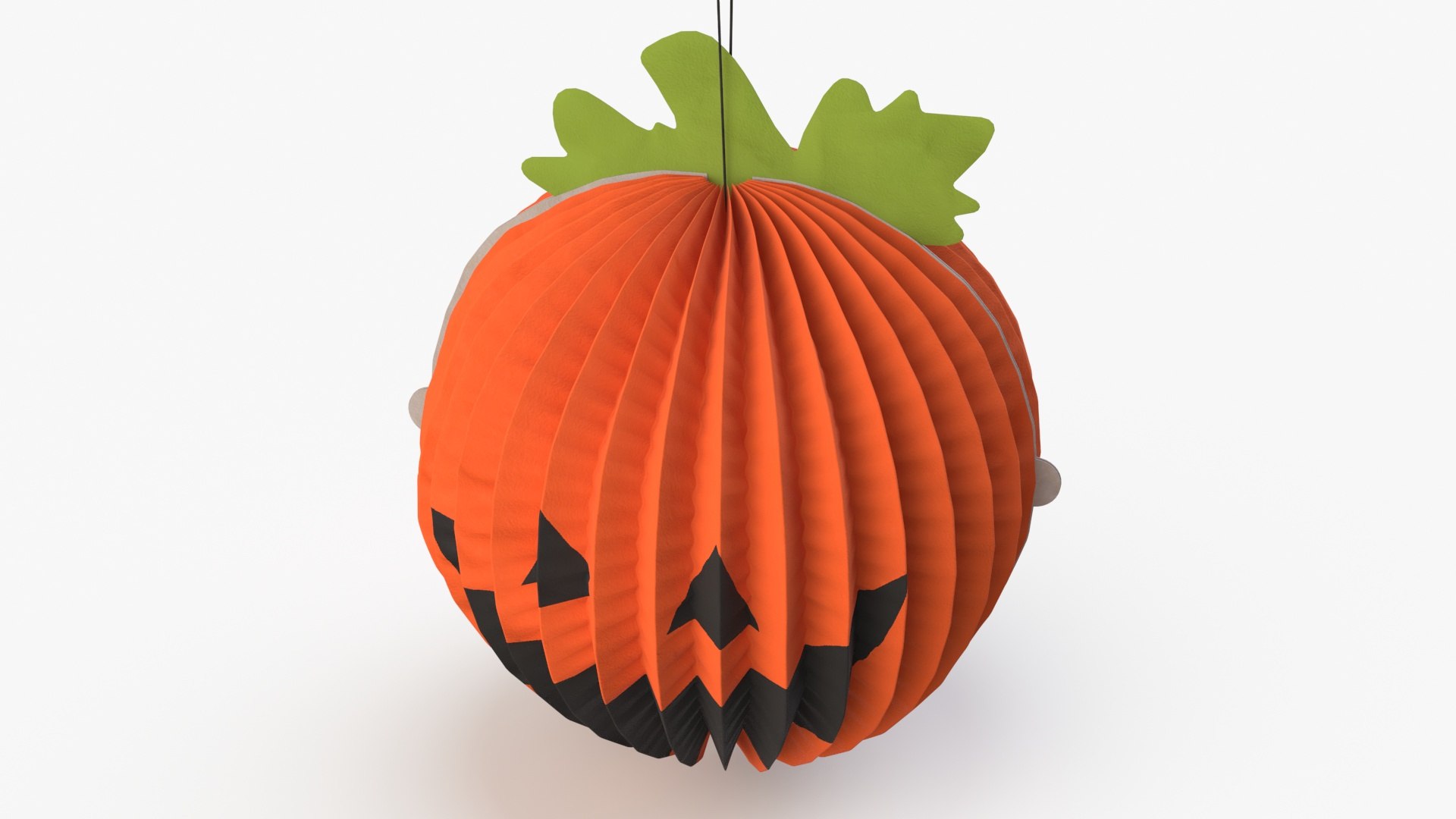 Halloween Pumpkin Paper Decorations Model - TurboSquid 2276818