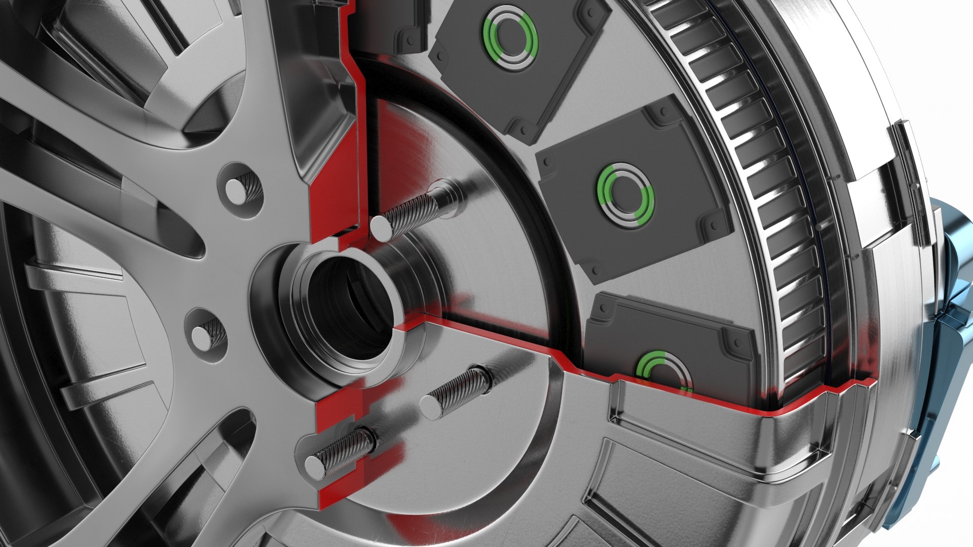 3D Internal Structure Of In-Wheel Drive Unit - TurboSquid 2396063