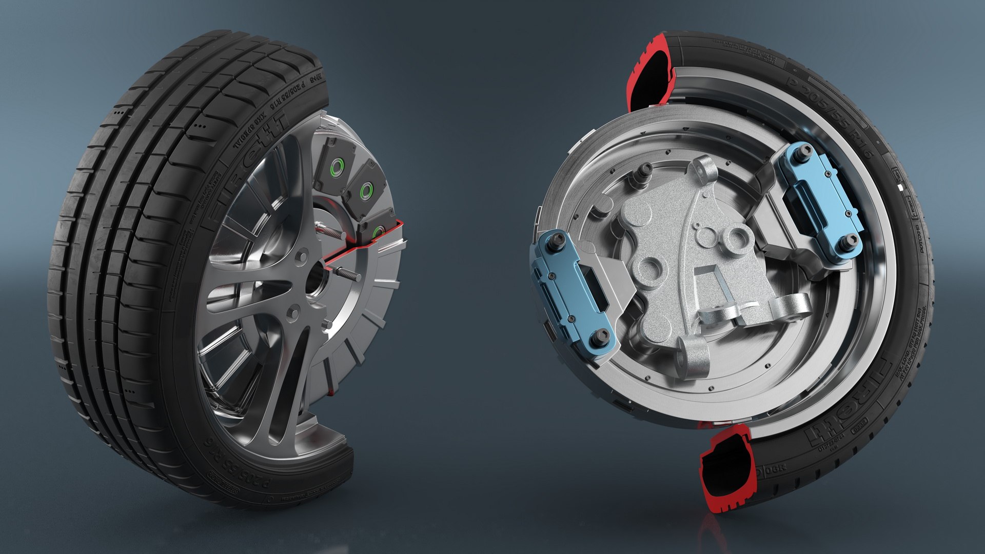 3D Internal Structure Of In-Wheel Drive Unit - TurboSquid 2396063