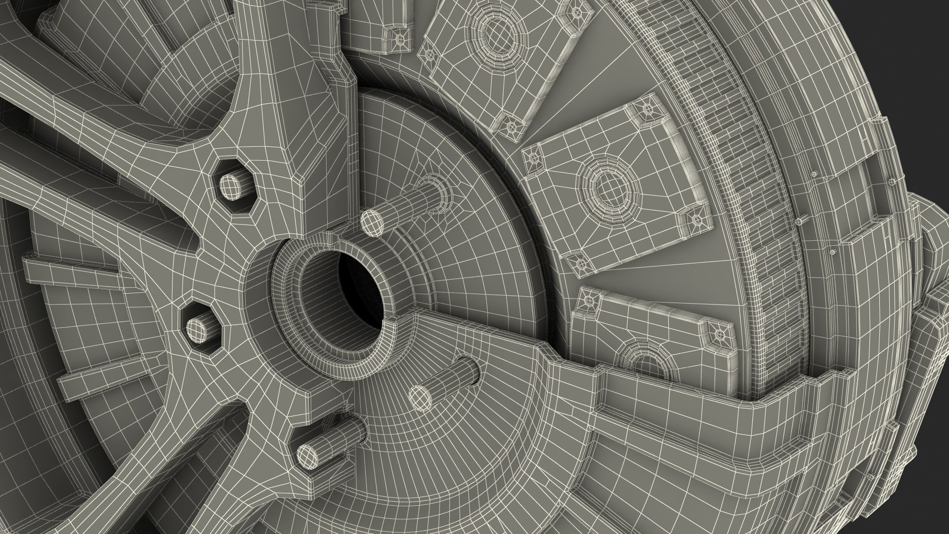 3D Internal Structure Of In-Wheel Drive Unit - TurboSquid 2396063