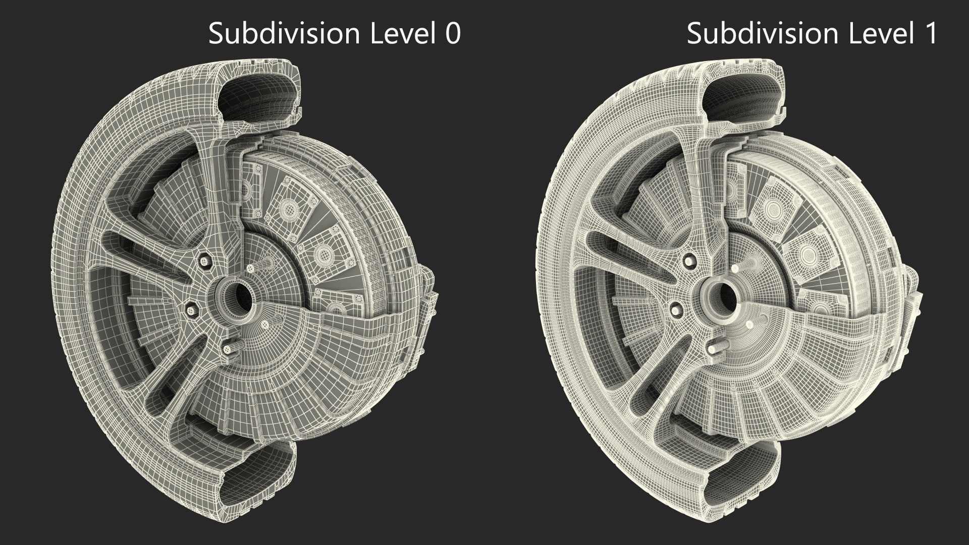 3D Internal Structure Of In-Wheel Drive Unit - TurboSquid 2396063