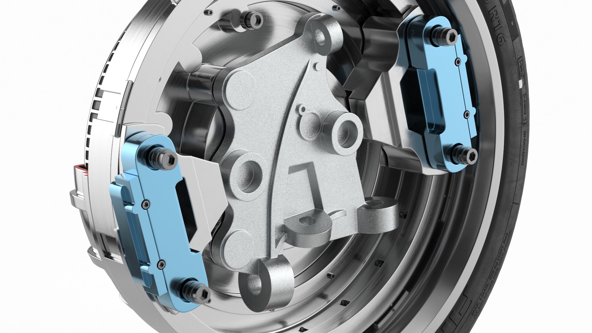 3D Internal Structure Of In-Wheel Drive Unit - TurboSquid 2396063