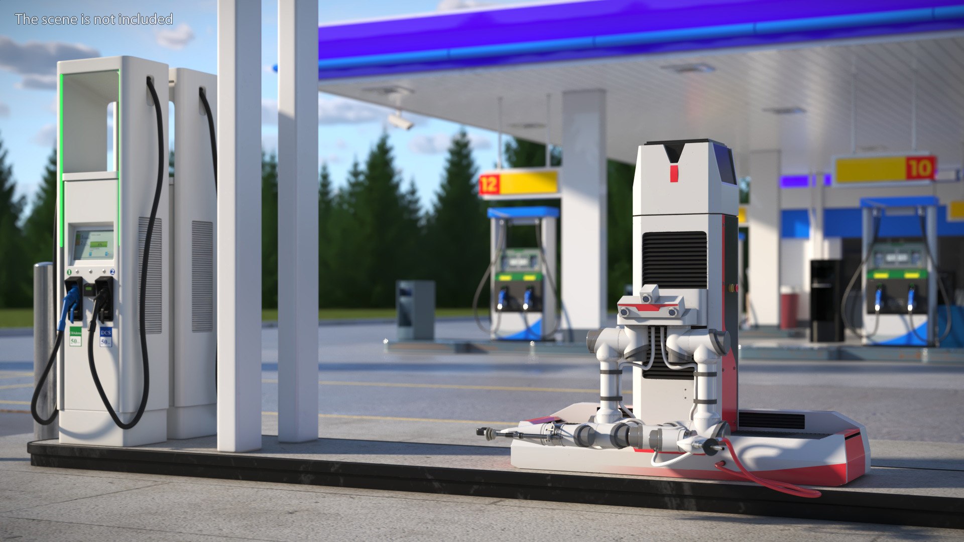 Automated Fuel Dispensing Robot Red 3D Model - TurboSquid 2409342