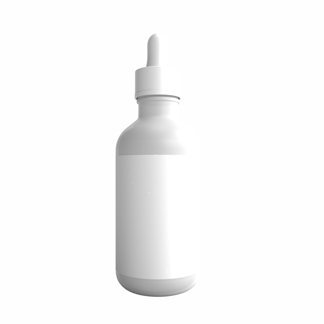 Medicine Dropper Glass Bottle - 3D Model File- 3DS-FBX-DAE-DWG ...