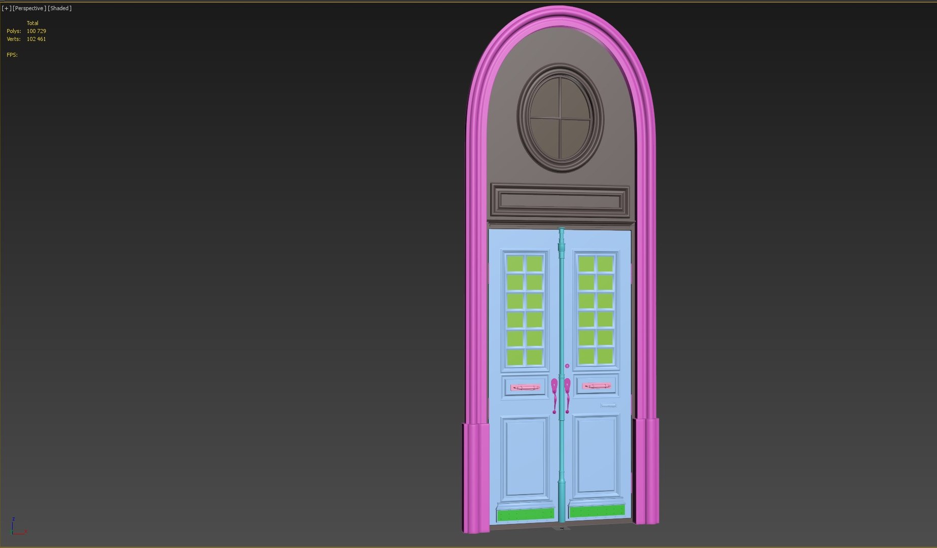 Entrance Classic Door 110 3d Model Turbosquid 2145789