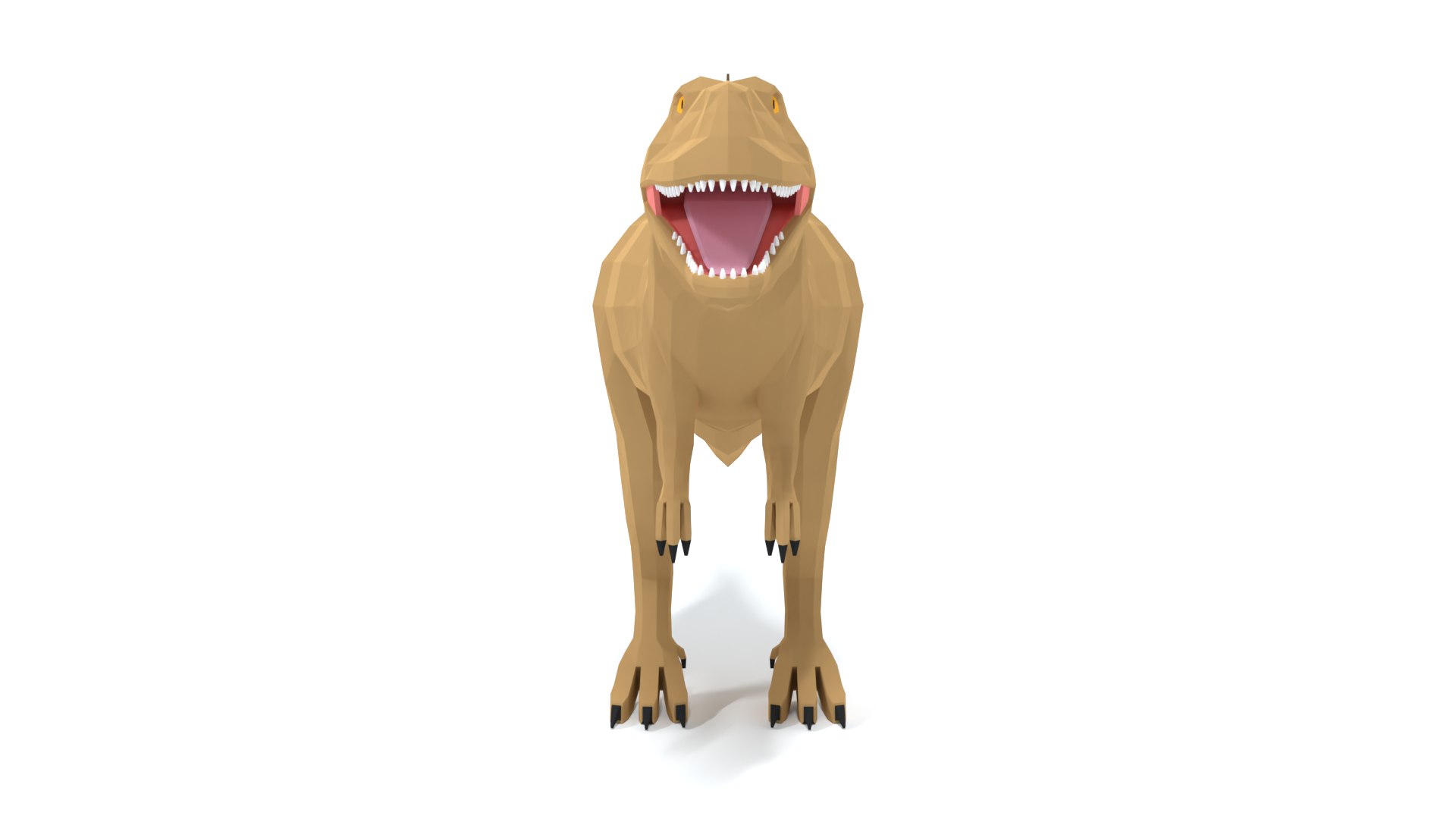3D Low Poly Cartoon Abelisaurus Dinosaur model - TurboSquid 1800942