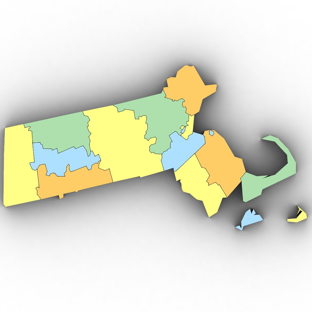 3D political massachusetts - TurboSquid 1302799