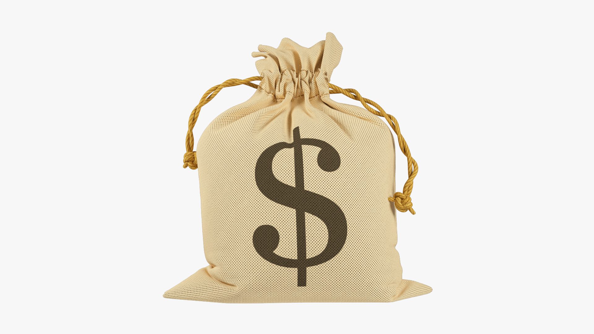 3D Money Bag V2 Model - TurboSquid 1923002