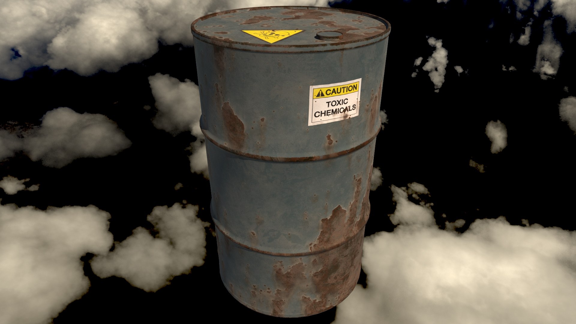 Barrel Toxic Substances Model - TurboSquid 1486487