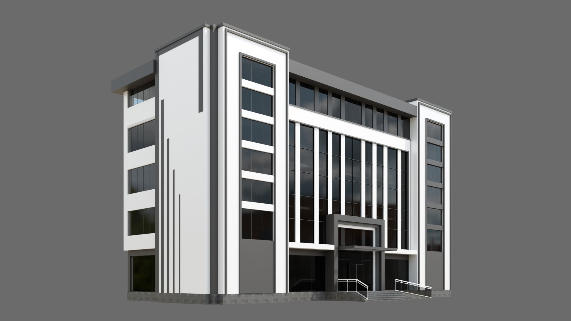3d Model Office Building Turbosquid 2029029