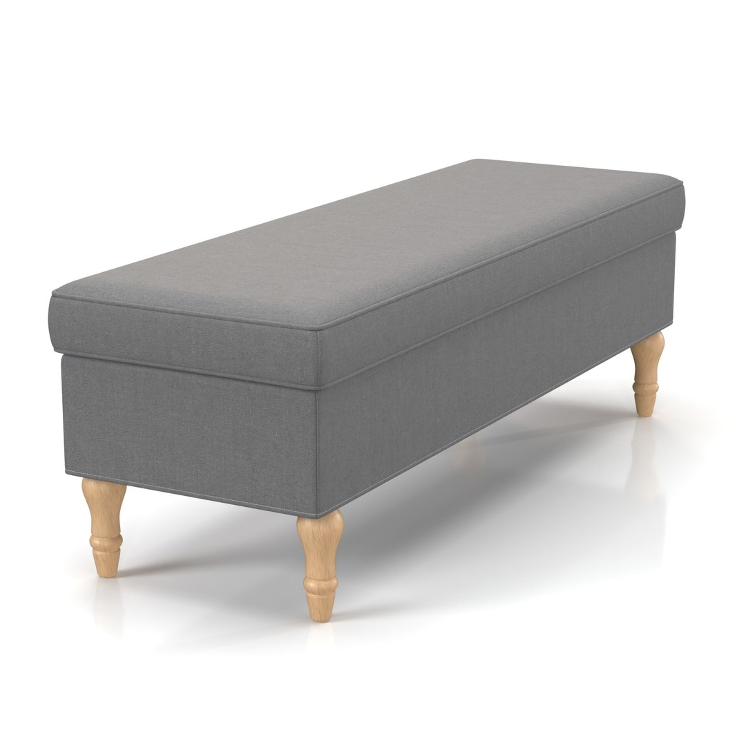 3D Ikea Stocksund Ljungen Medium Gray Bench PBR - TurboSquid 2236715