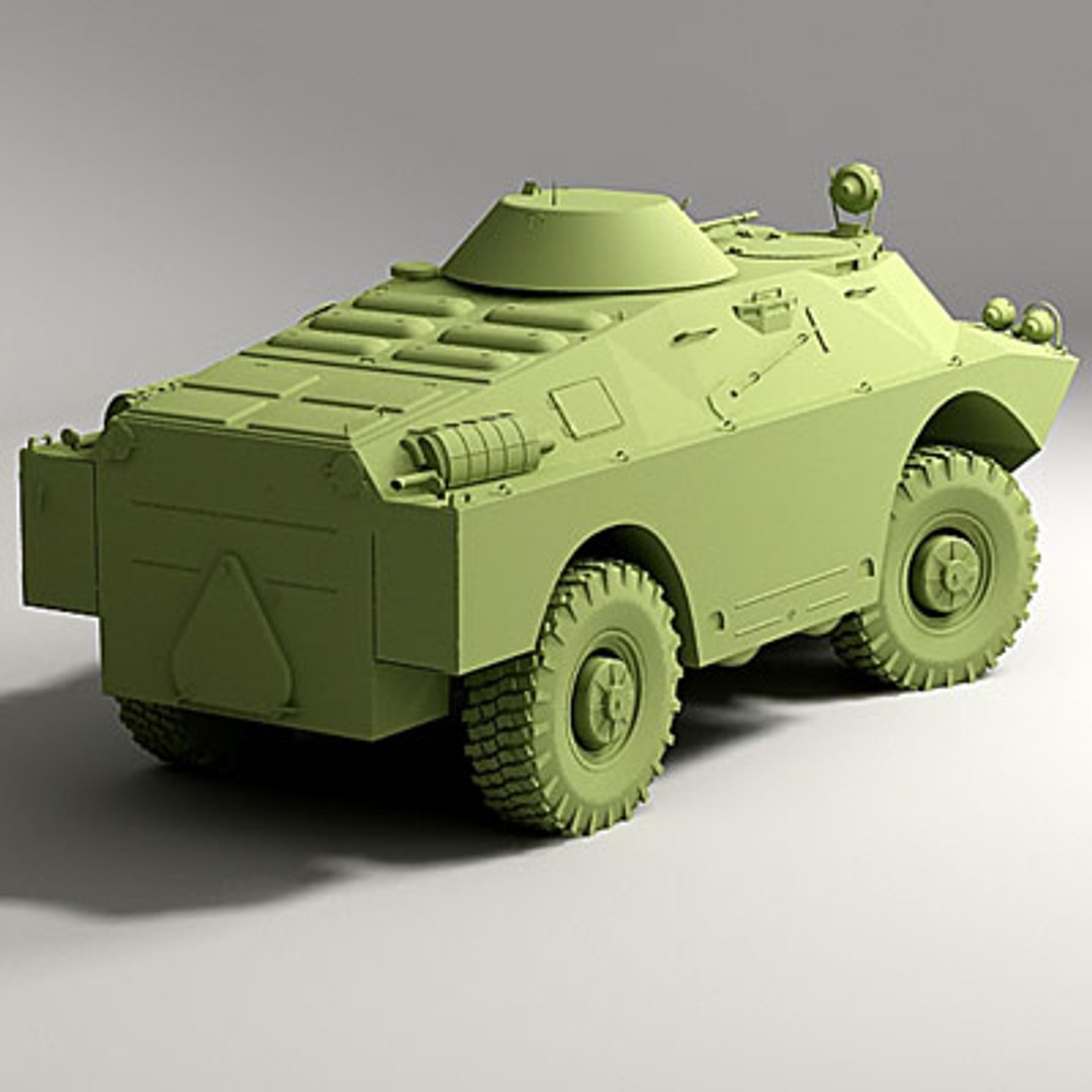 3d Brdm - 2 Btr-40p-2 Model