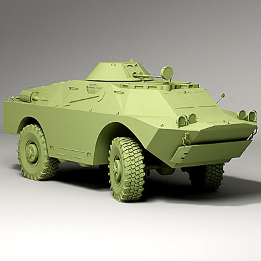 3d Brdm - 2 Btr-40p-2 Model