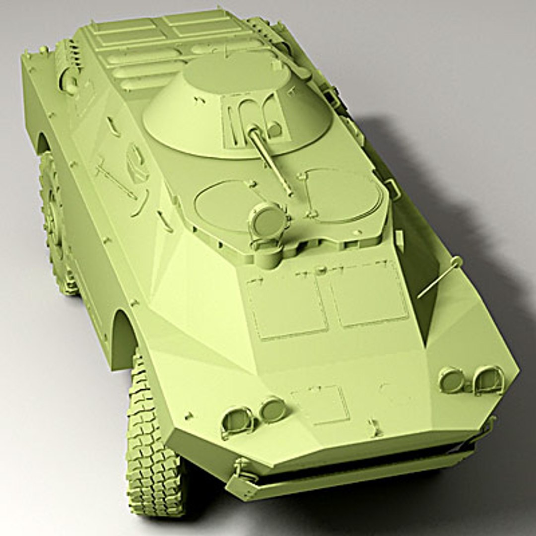 3d Brdm - 2 Btr-40p-2 Model