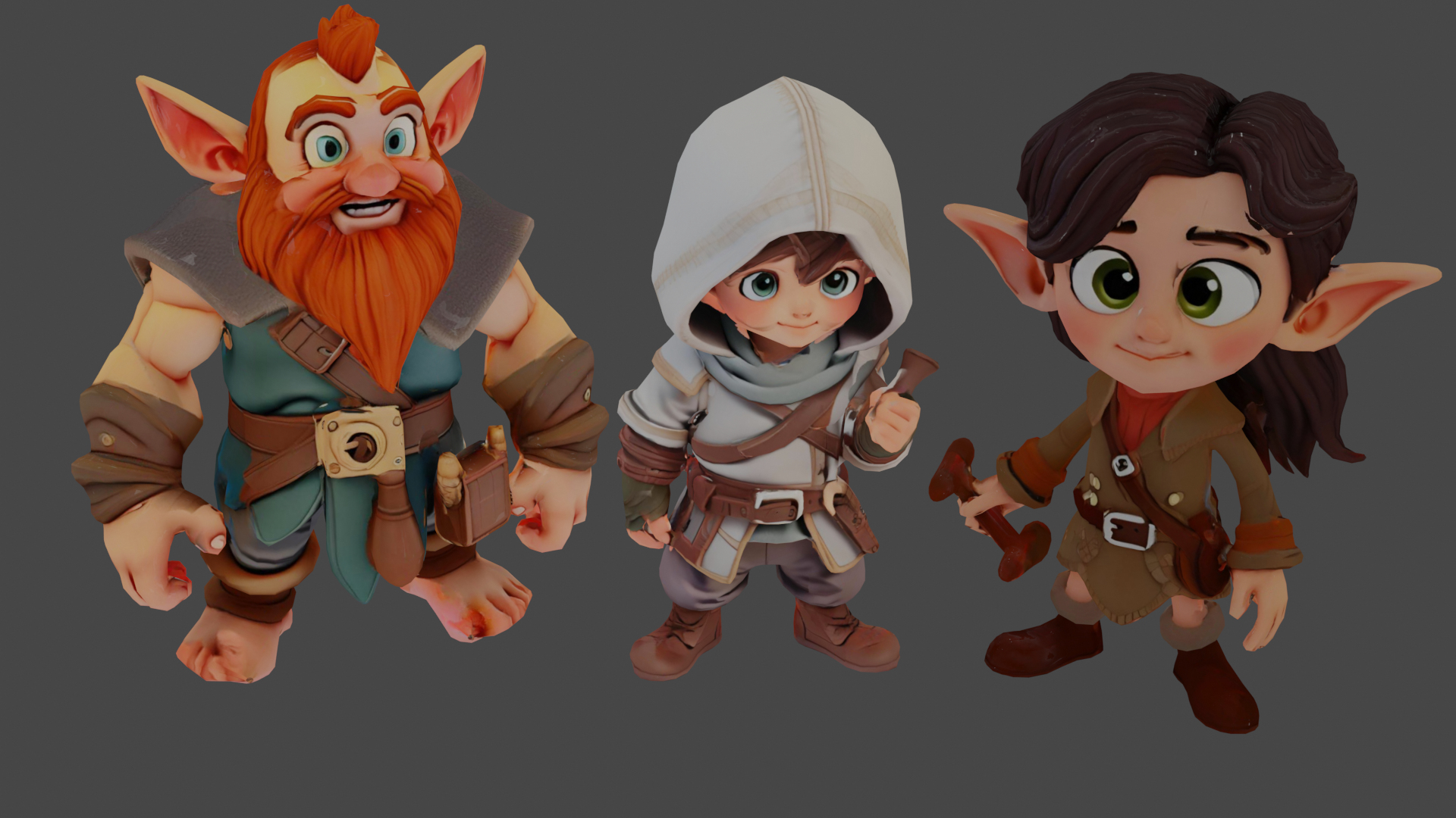 Fantasy Charachters X3 3D Model - TurboSquid 2295701