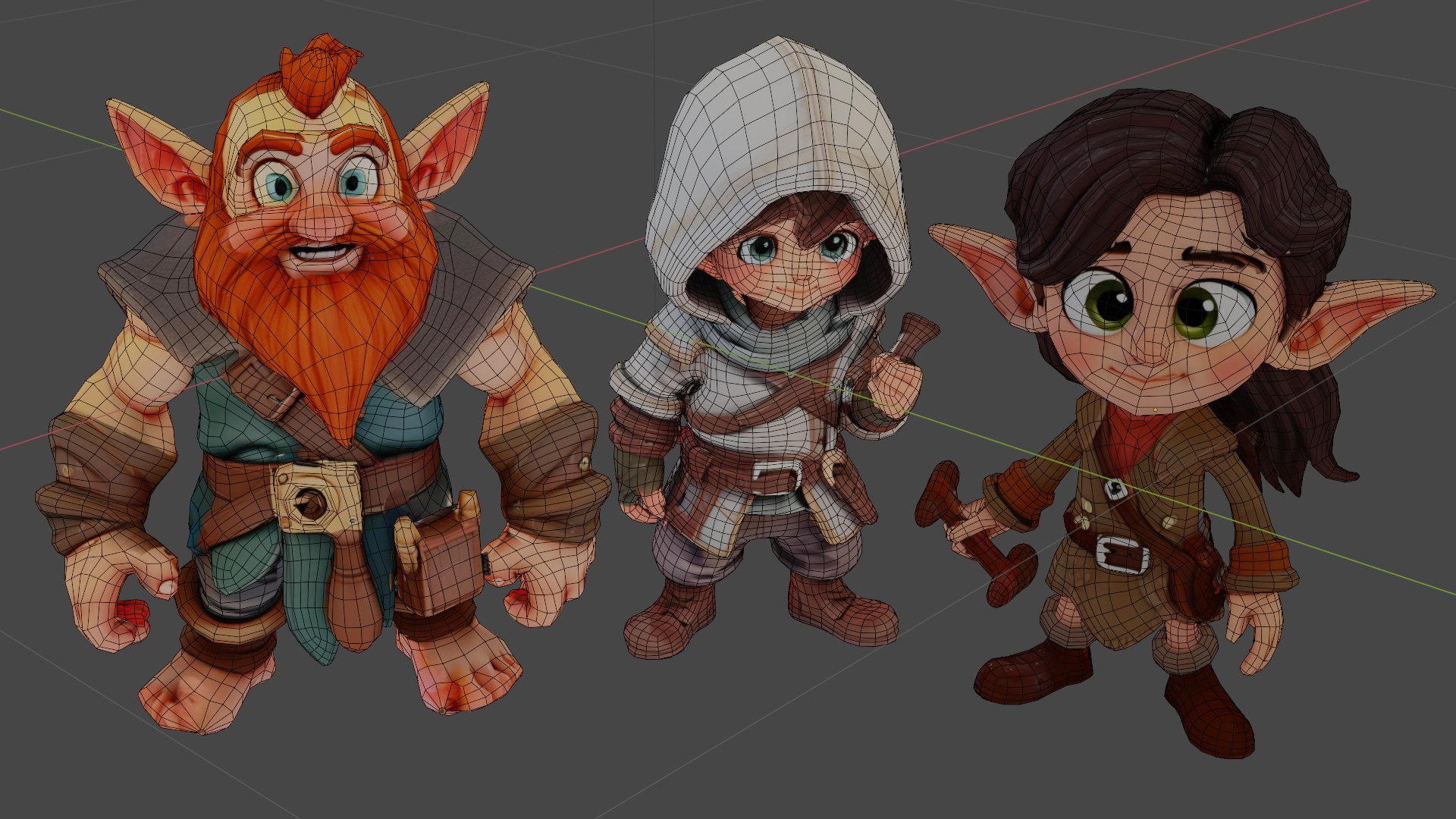 Fantasy Charachters X3 3D Model - TurboSquid 2295701