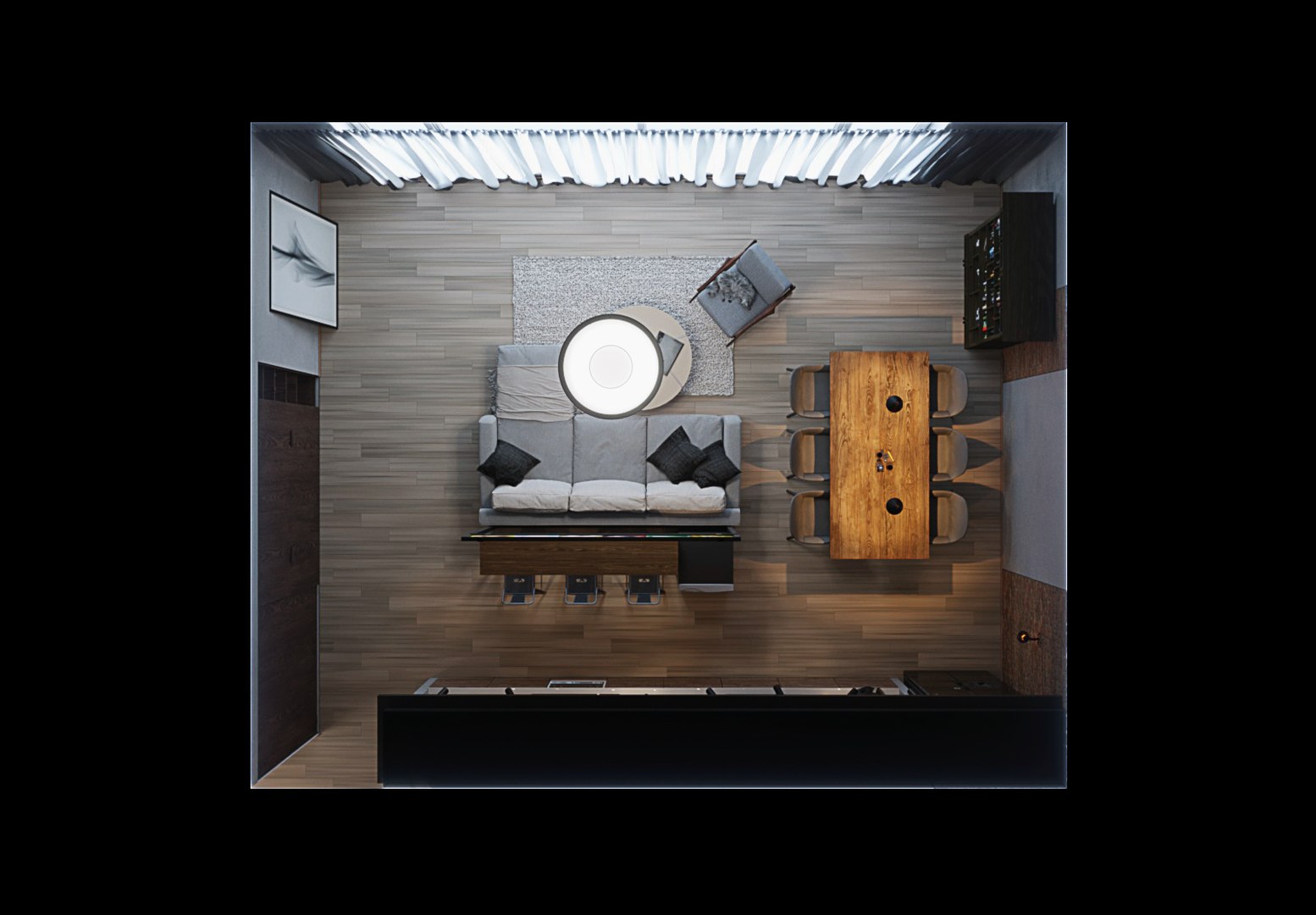 3D Living Model - TurboSquid 1517454