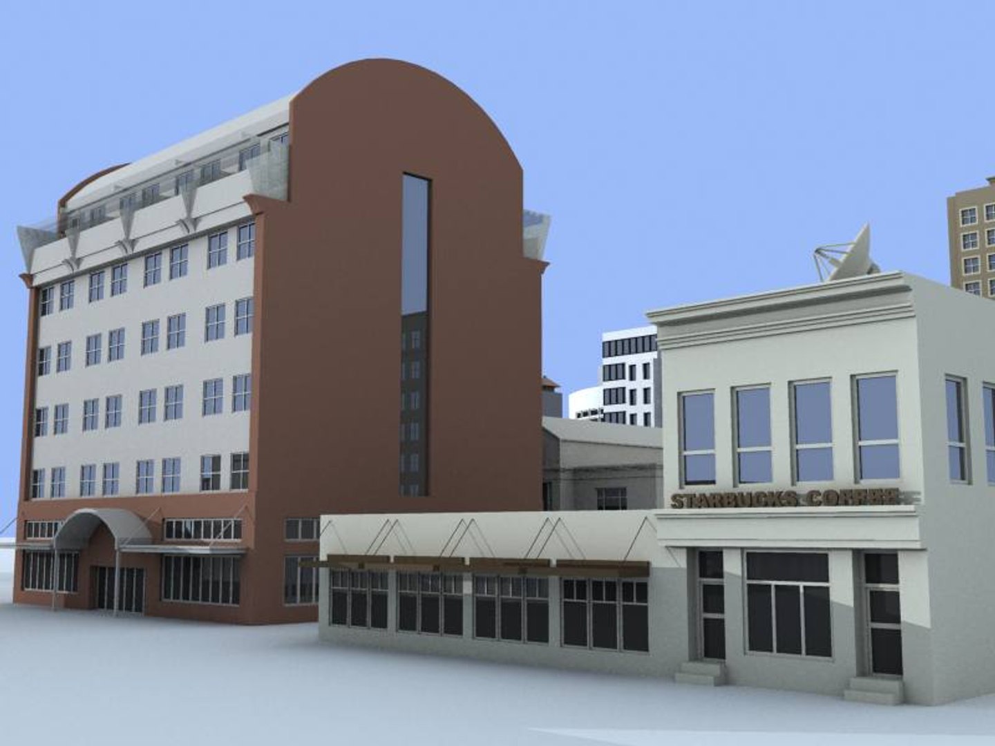 3d Model Small Medium Rise Buildings