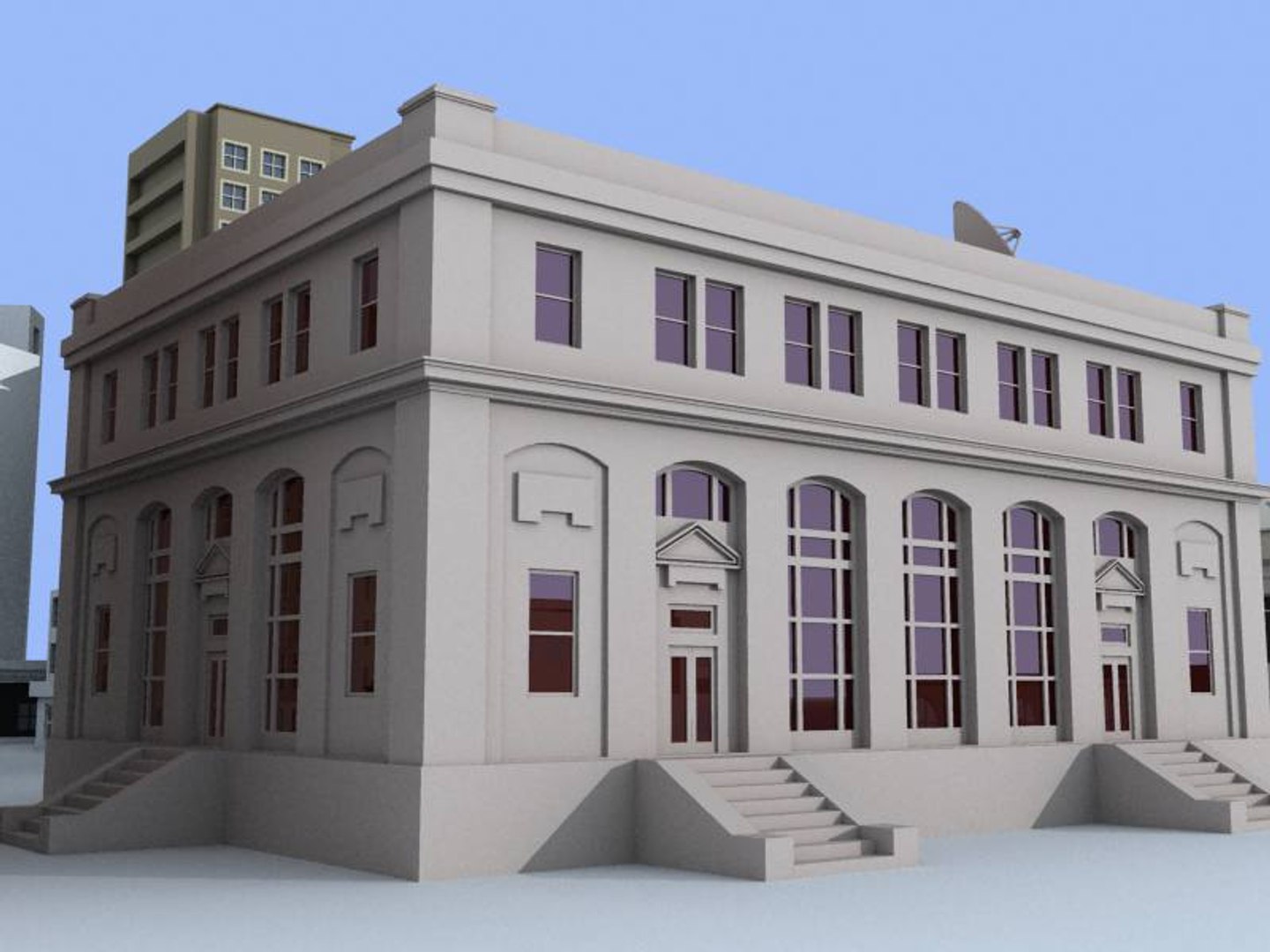 3d Model Small Medium Rise Buildings