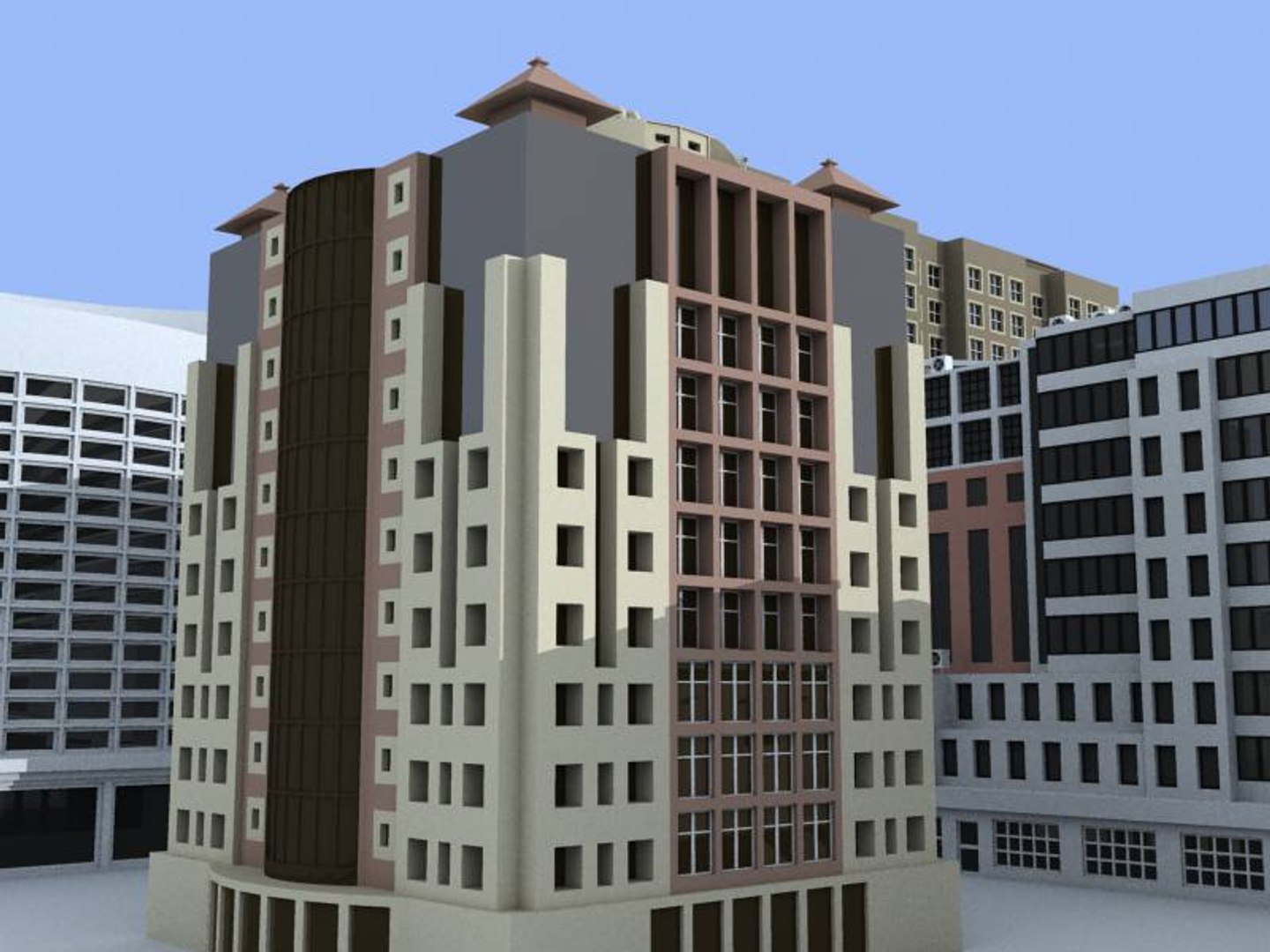 3d Model Small Medium Rise Buildings