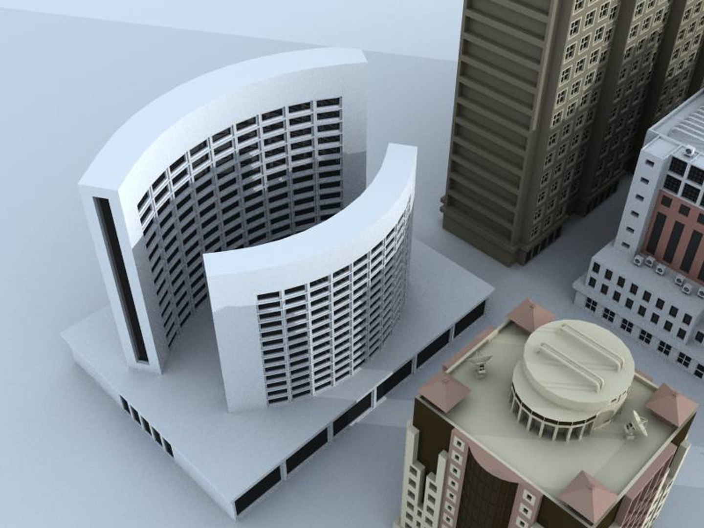 3d Model Small Medium Rise Buildings