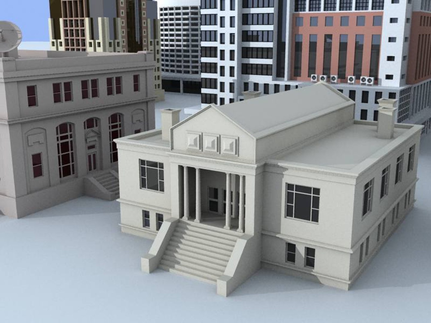 3d Model Small Medium Rise Buildings