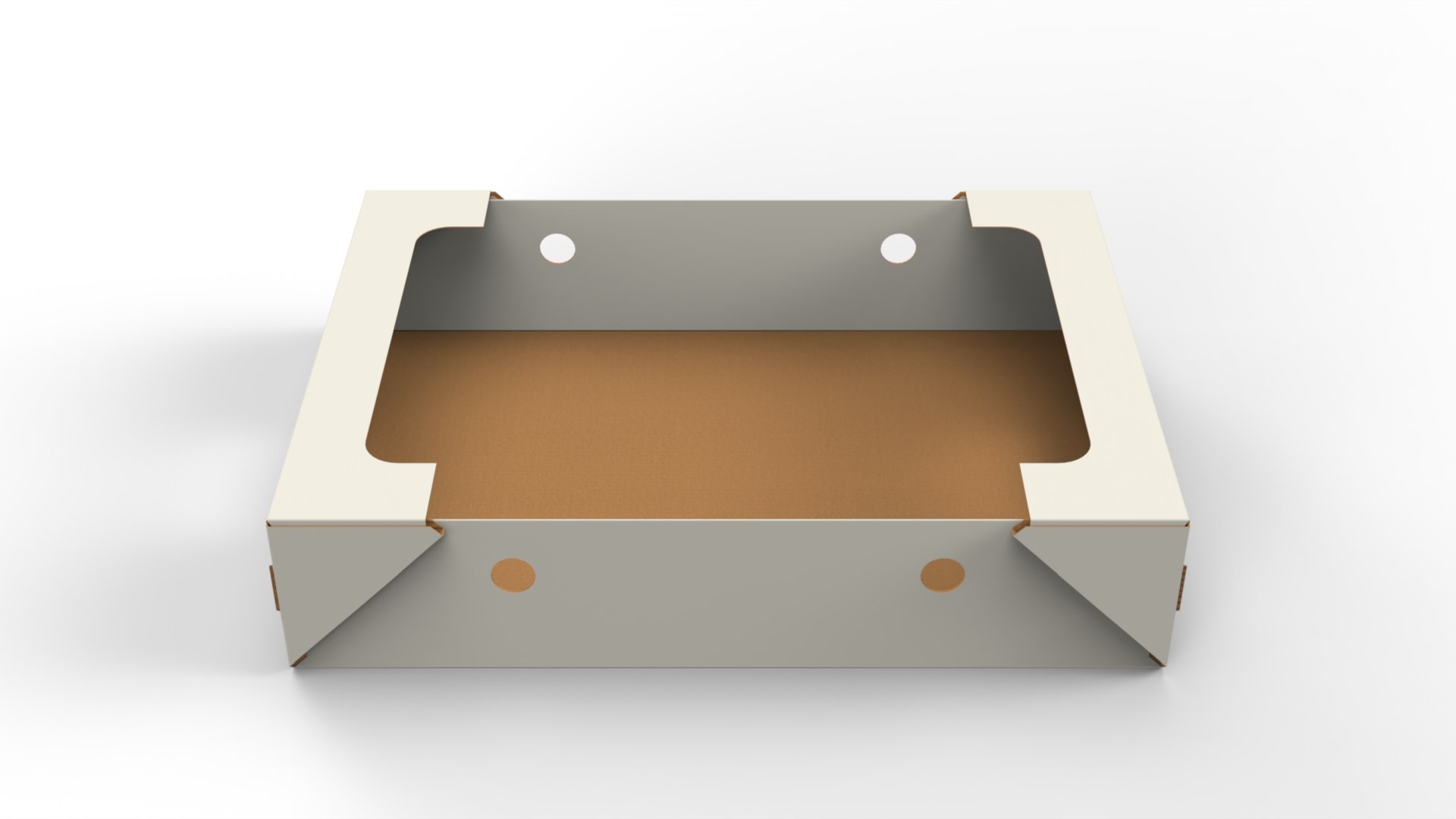 Cardboard Retail Display Tray For Product Packaging Merchandise 3D ...