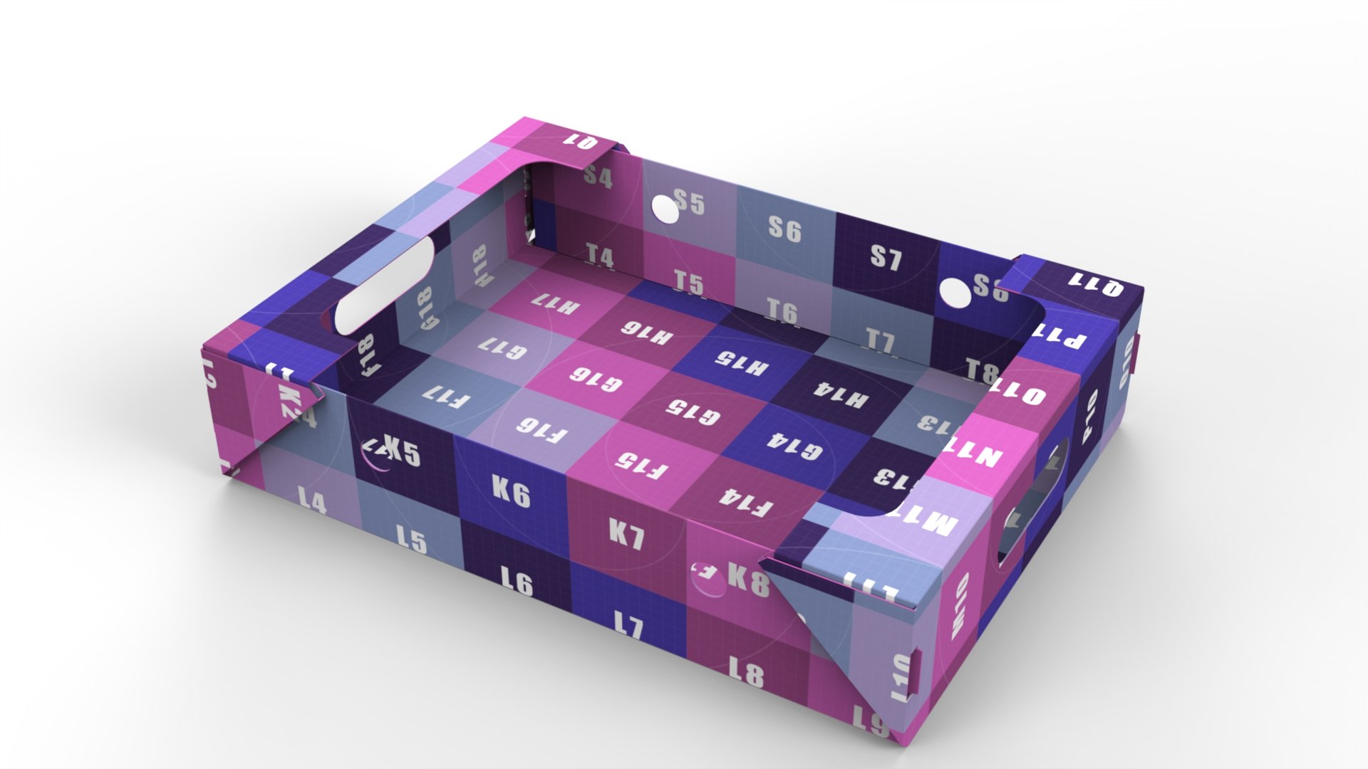Cardboard Retail Display Tray For Product Packaging Merchandise 3D ...