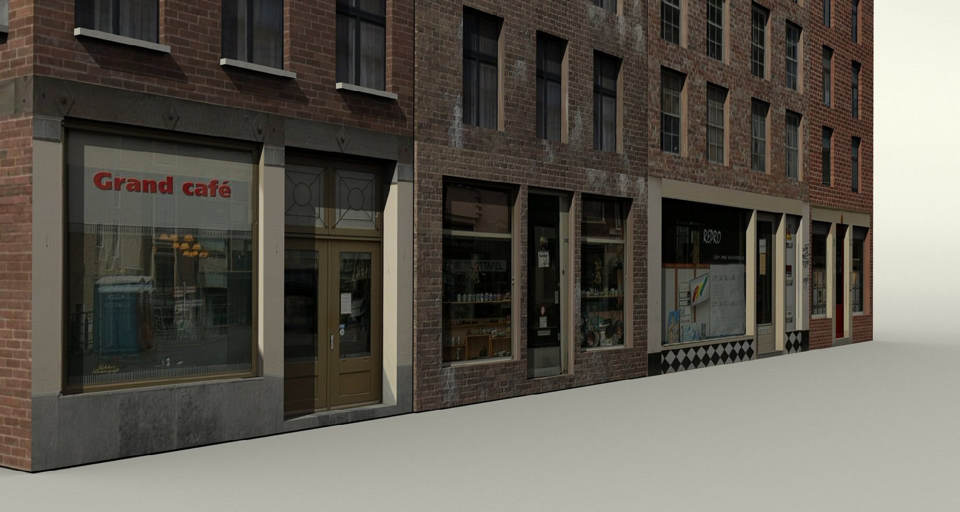 3d 3ds Dutch Buildings