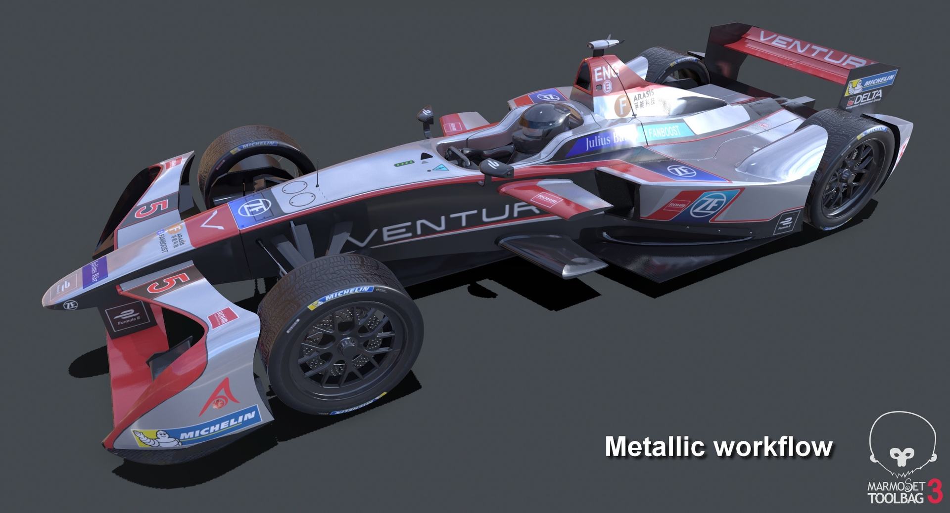 Venturi racing formula e 3D model - TurboSquid 1233232