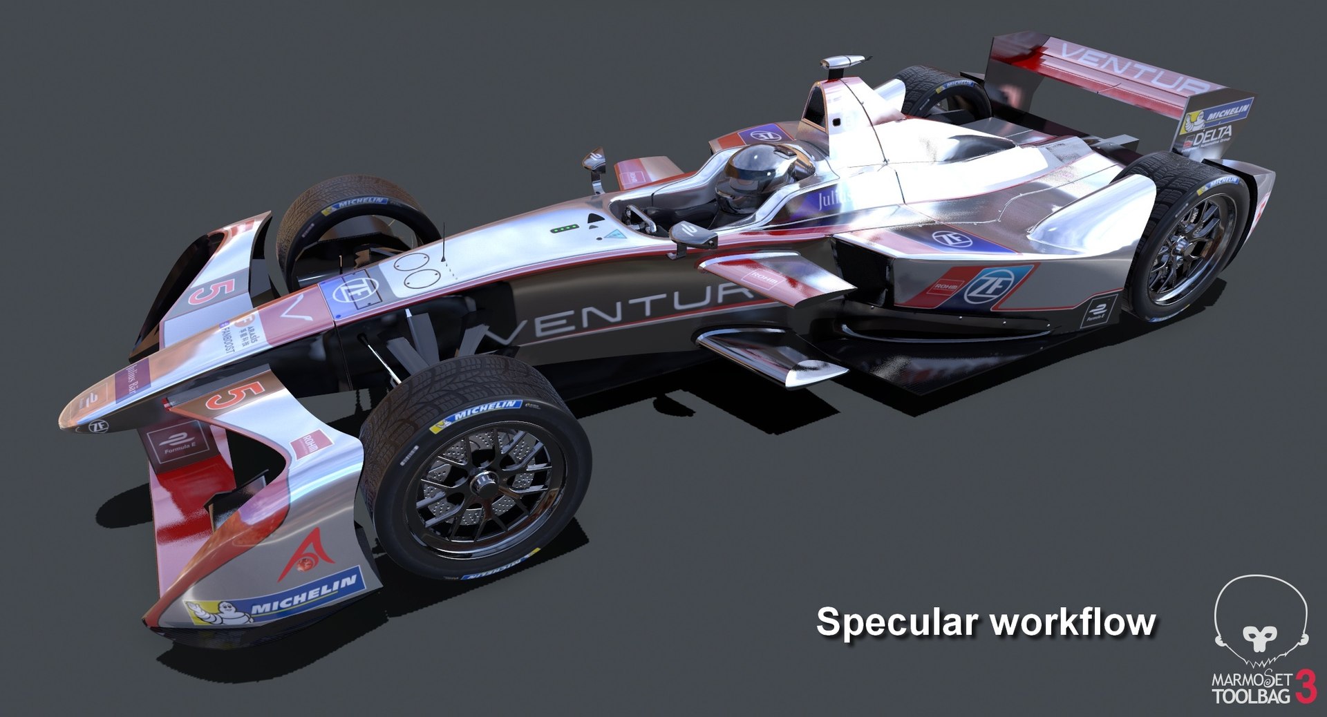 Venturi Racing Formula E 3D Model - TurboSquid 1233232
