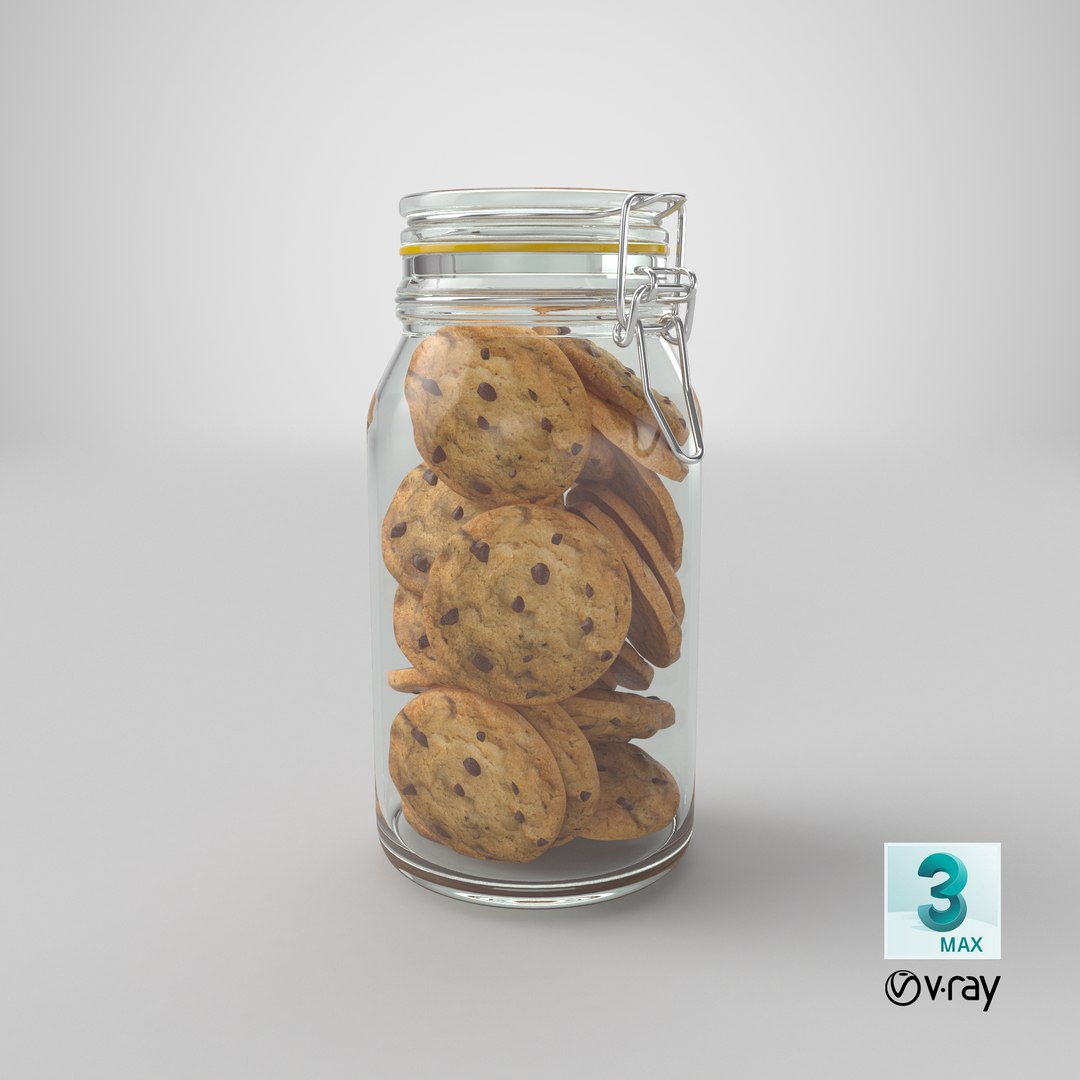 Real cookies jar 3D model - TurboSquid 1420467