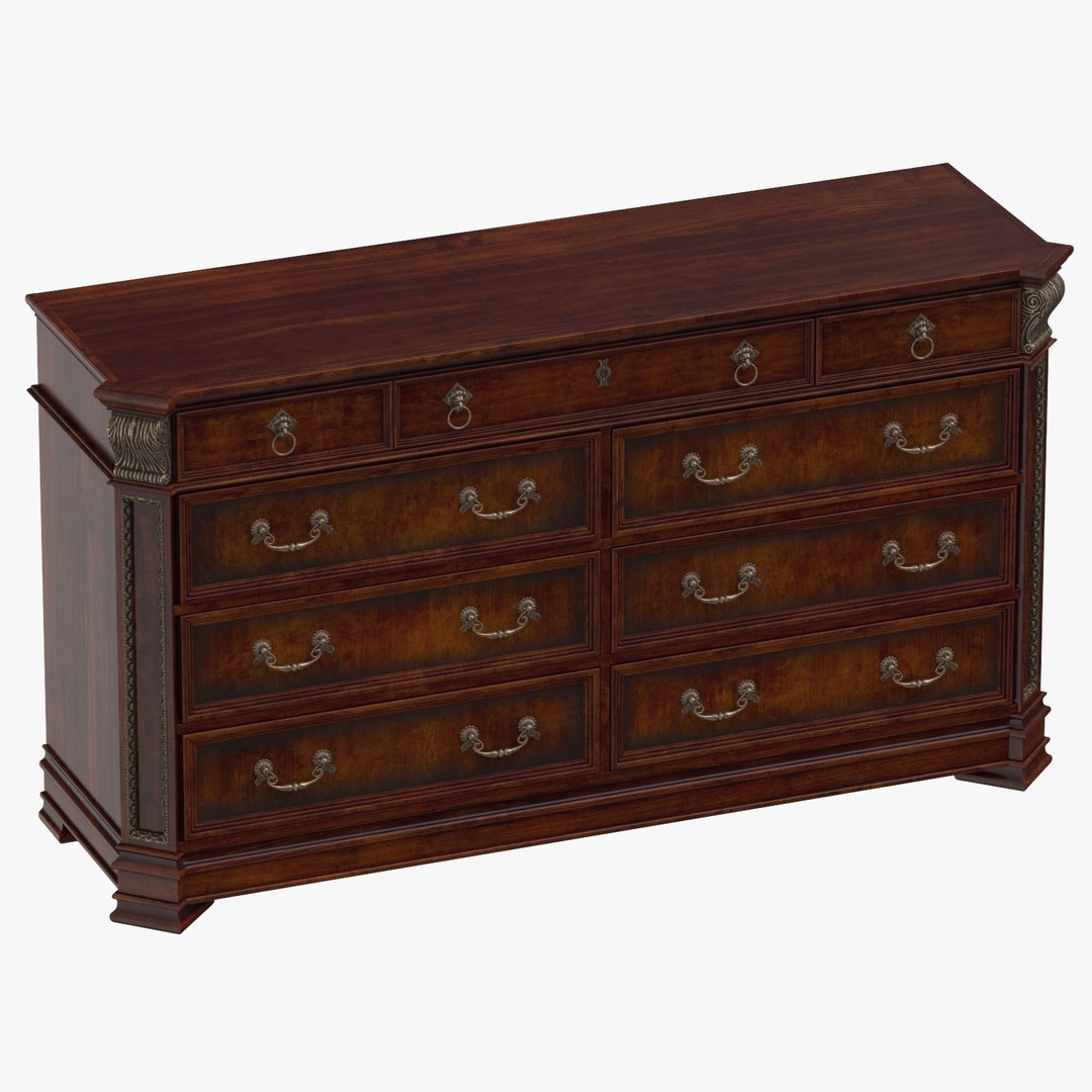 3D Dressers Classical File - TurboSquid 1307435