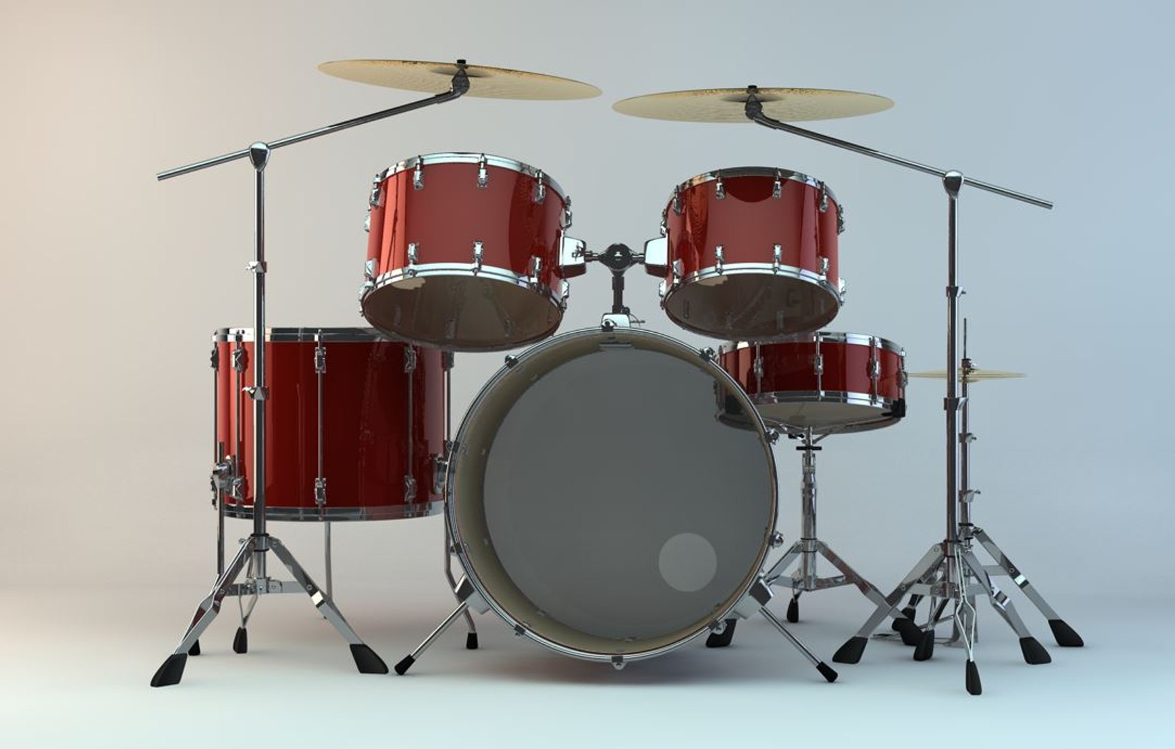 Drum Drumkit Instrument 3D Model - TurboSquid 1374026