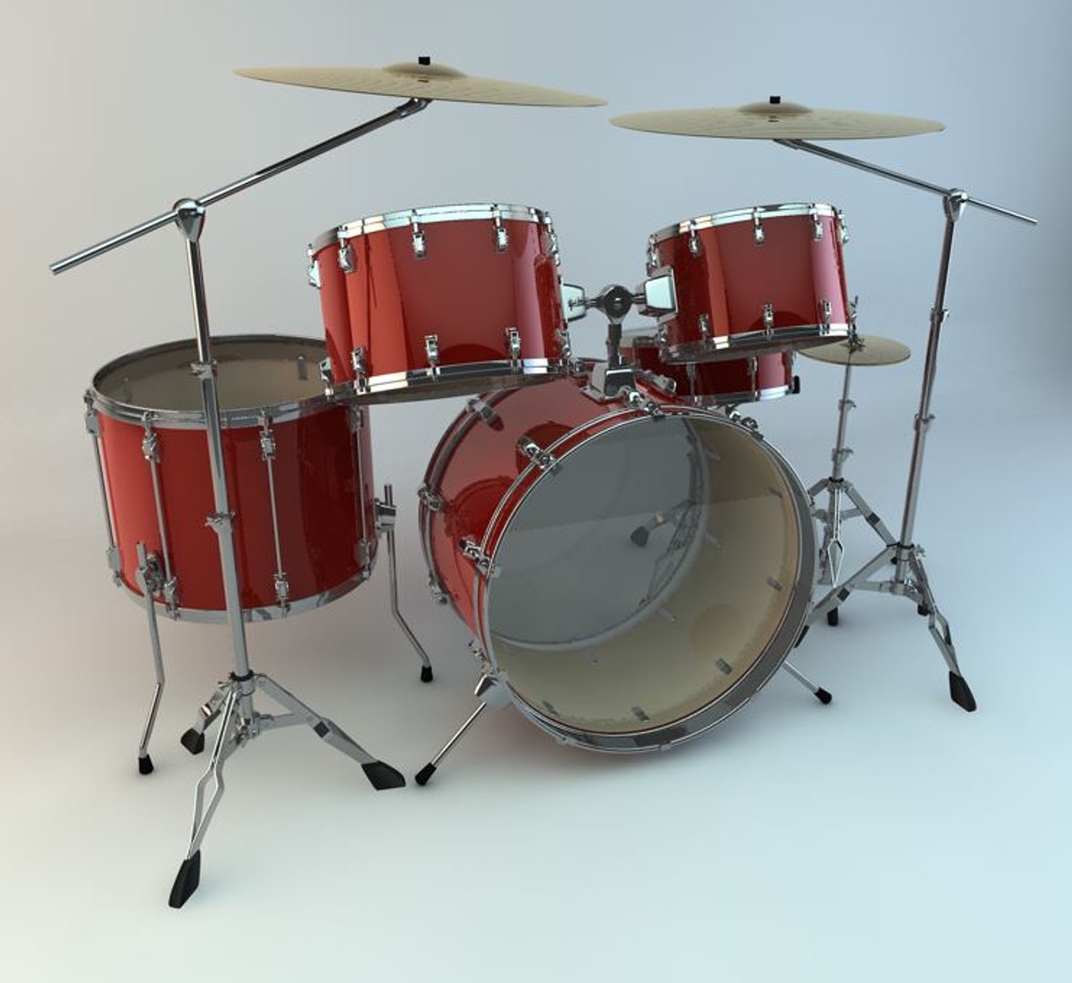 Drum Drumkit Instrument 3D Model - TurboSquid 1374026