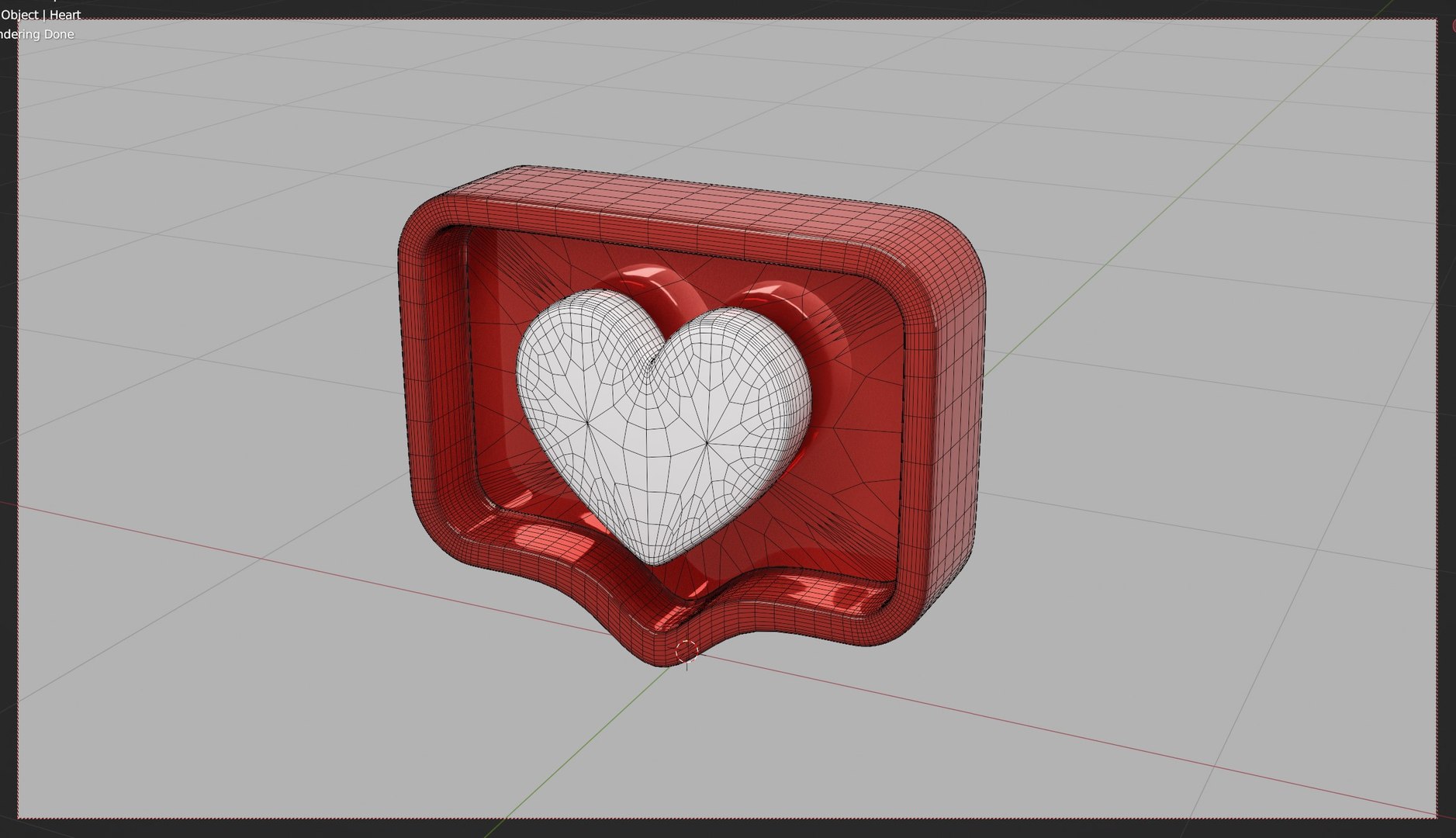 3D Hart Socialmedia icon model - TurboSquid 2001815