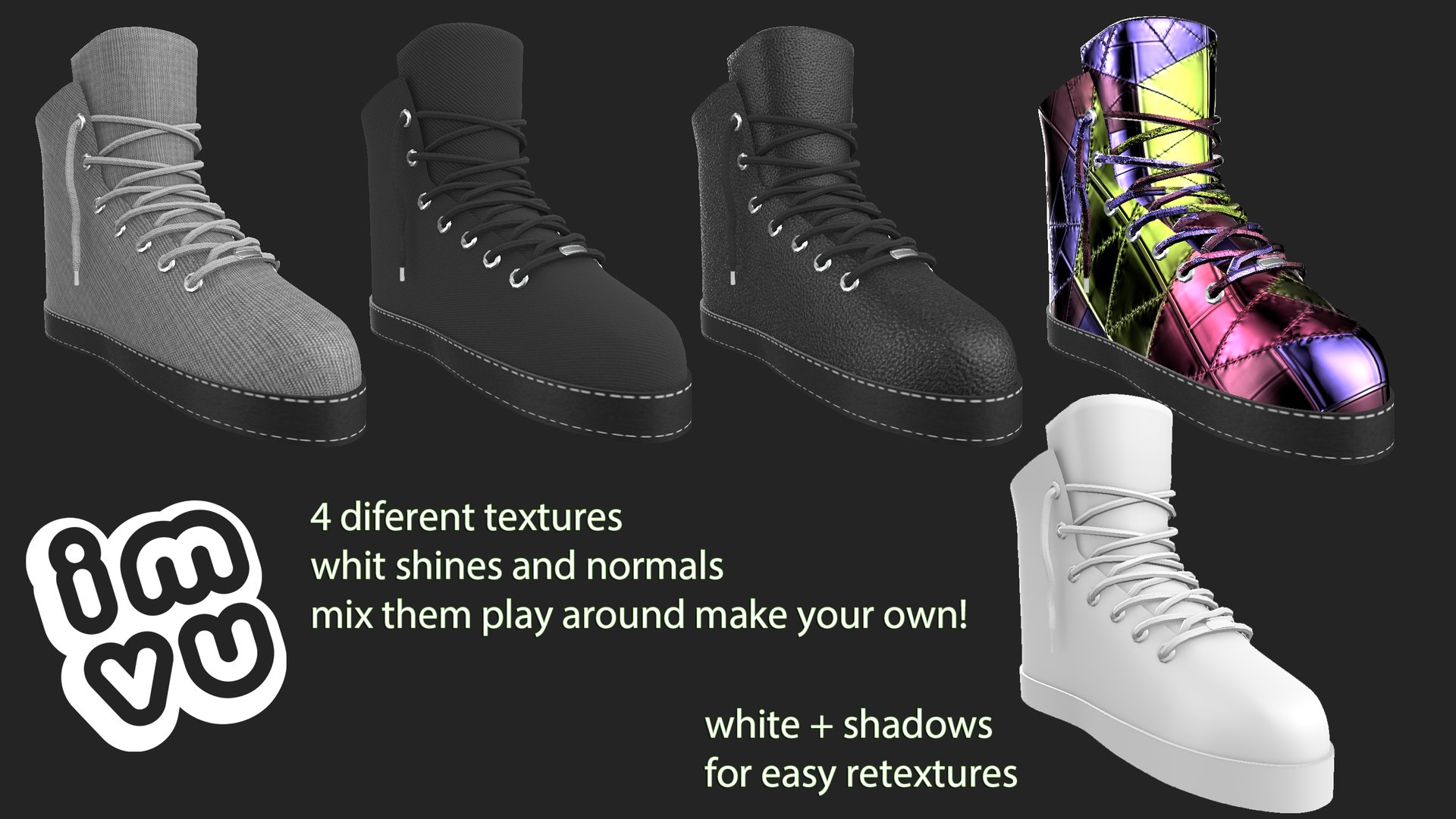 3D Imvu Shoe 2 - TurboSquid 2112609