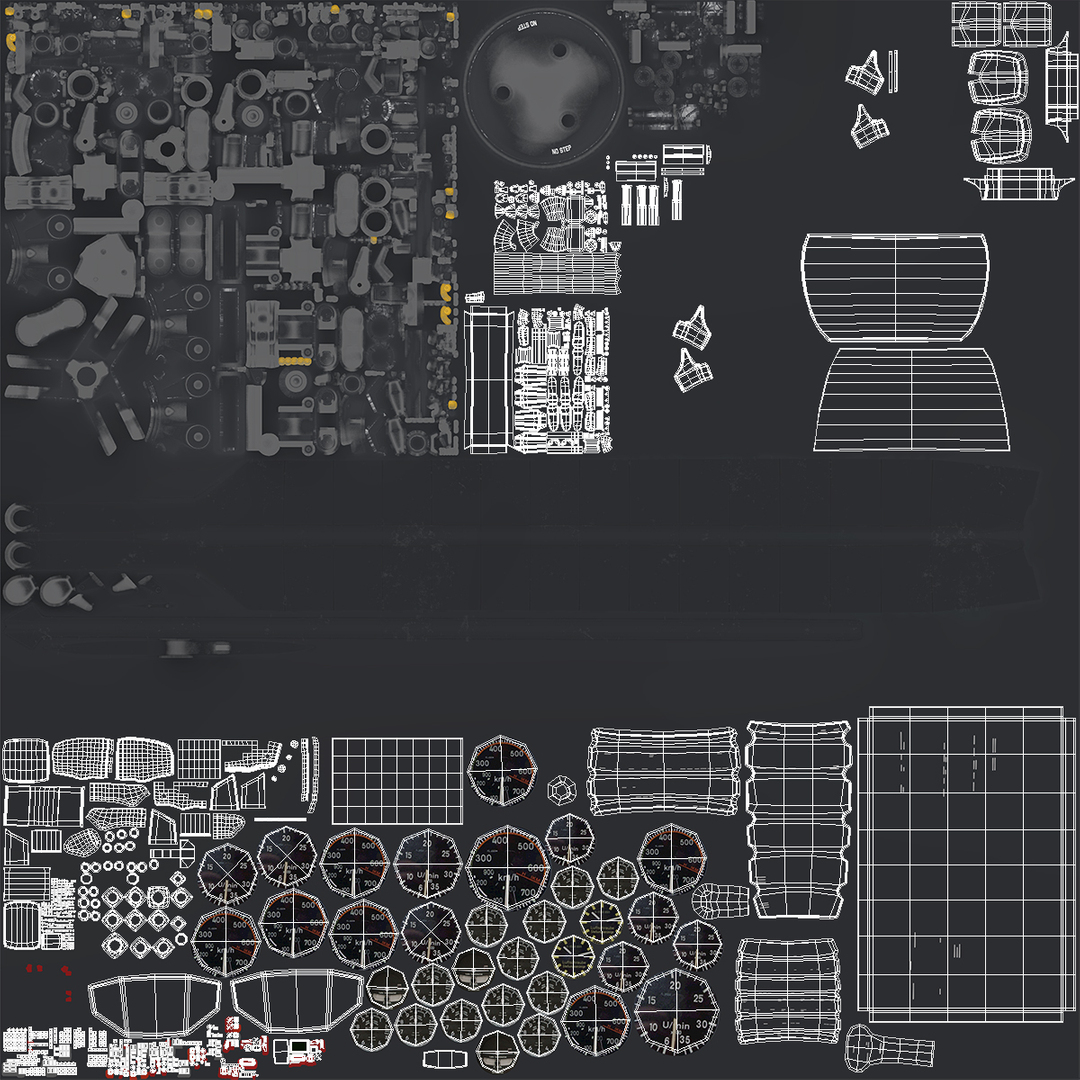 Heavy helicopter cockpit 3D - TurboSquid 1215668