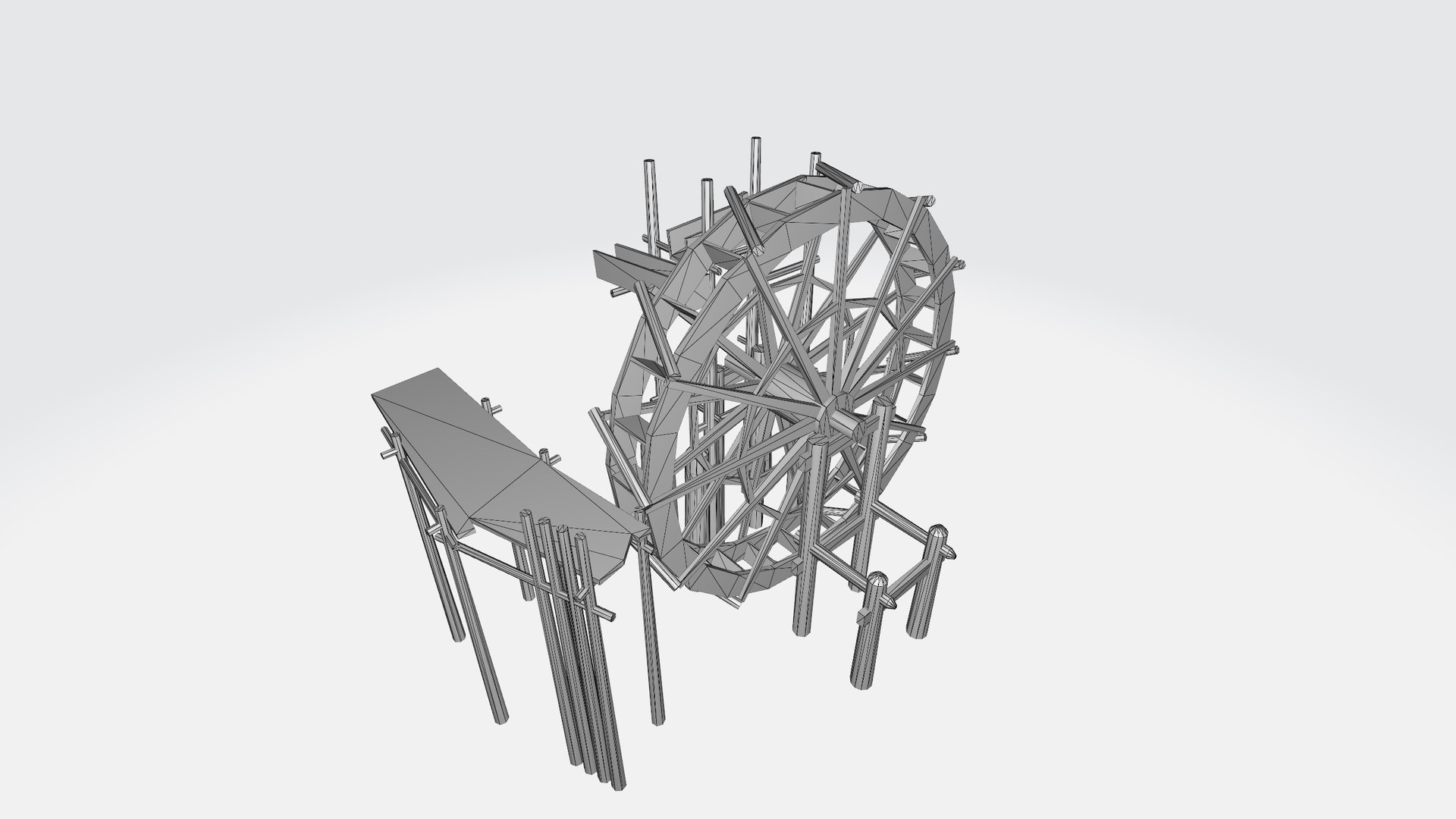 Free 3D Waterwheel Water - TurboSquid 1518379