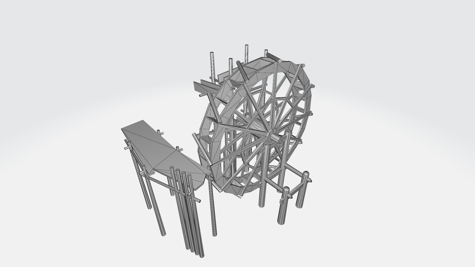 Free 3D waterwheel water - TurboSquid 1518379
