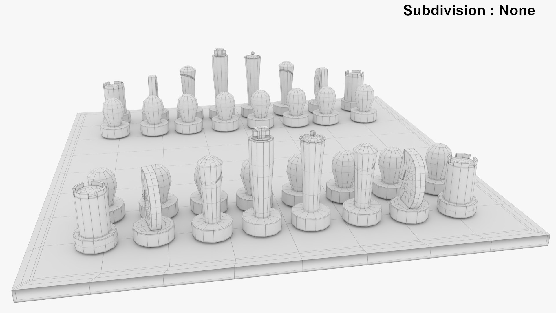 3D Model Wooden Chess Set - TurboSquid 1740329