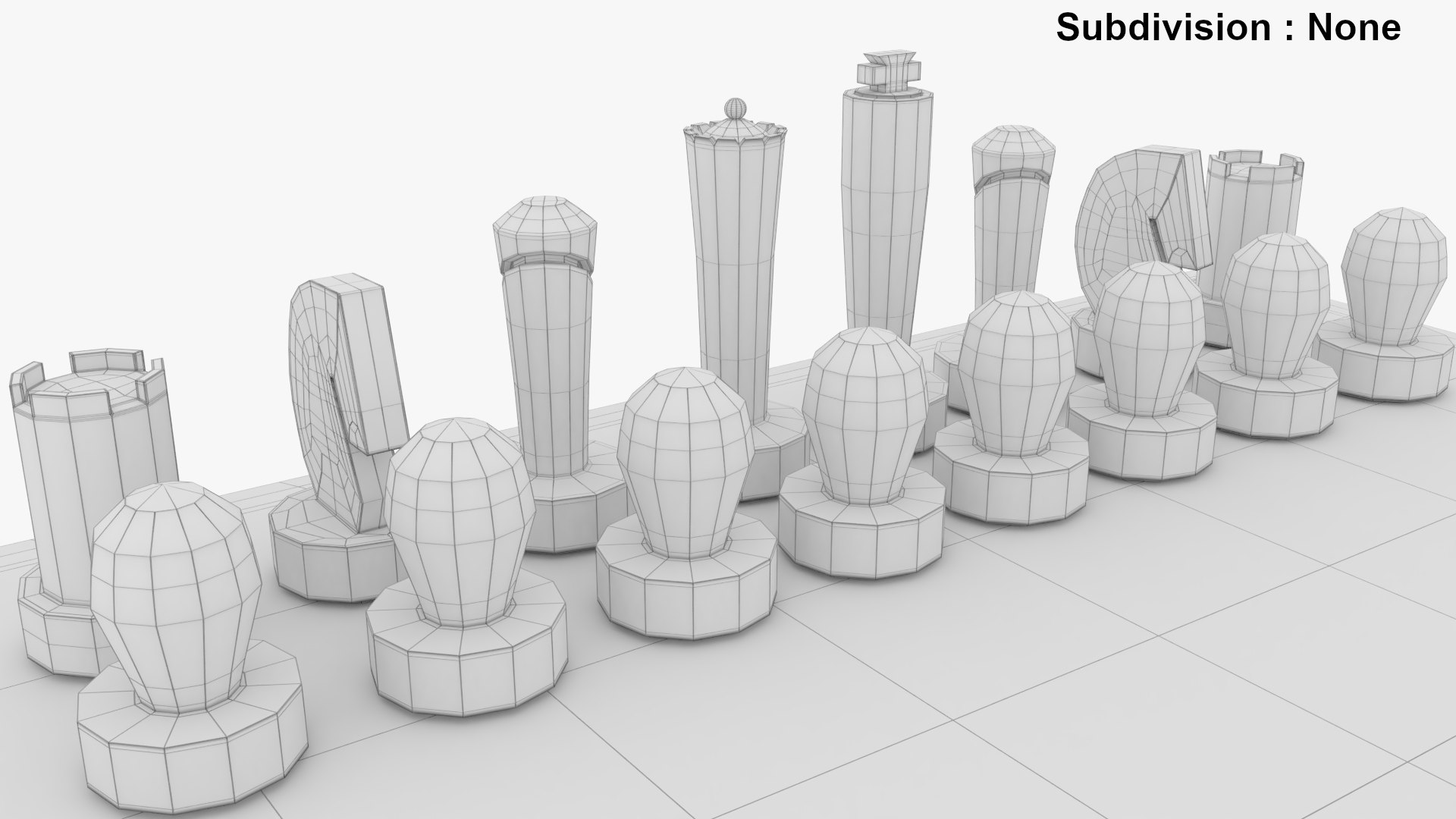 3D Model Wooden Chess Set - TurboSquid 1740329