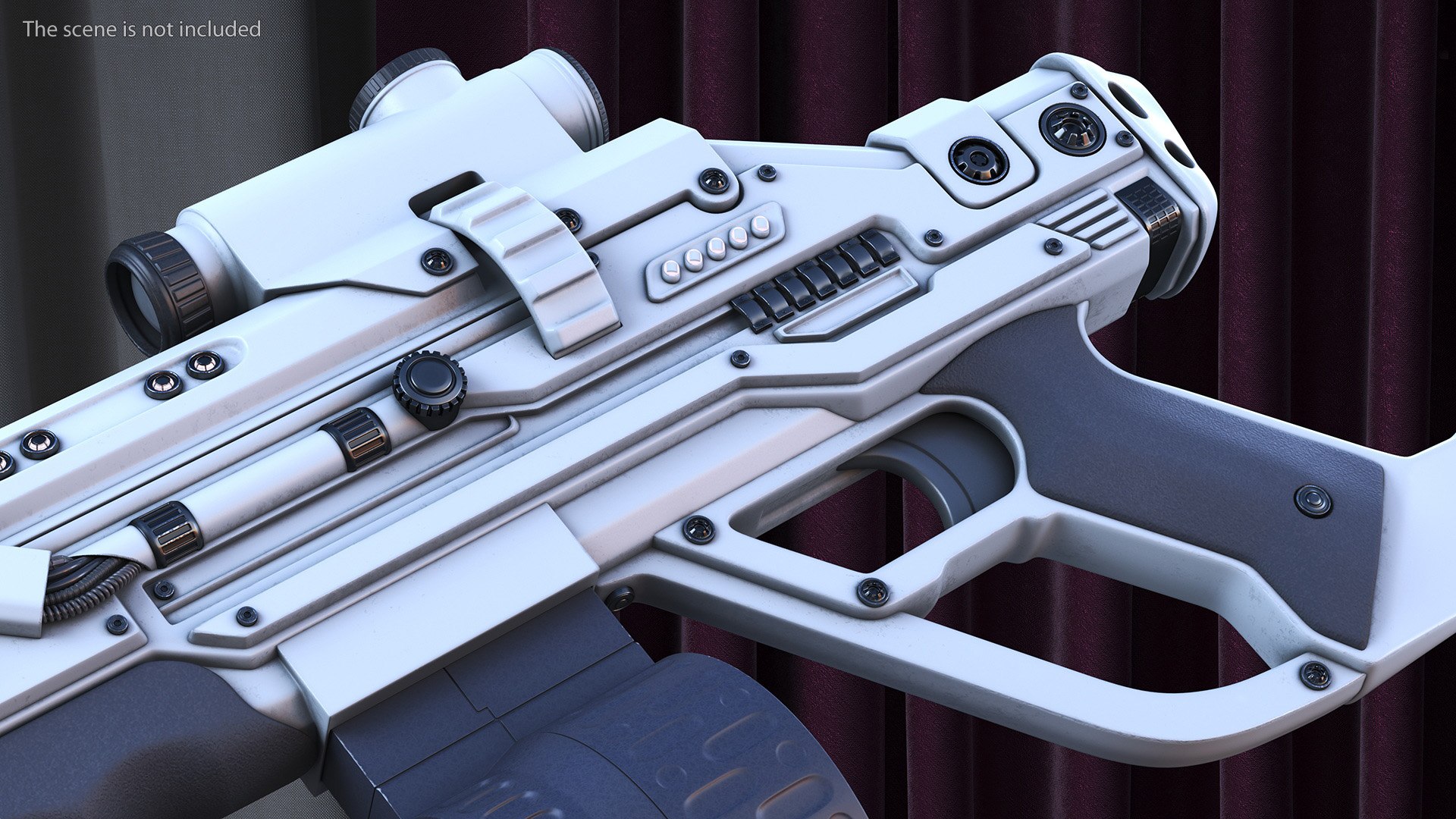 Futuristic Rifle with Bullet 3D model - TurboSquid 2169159