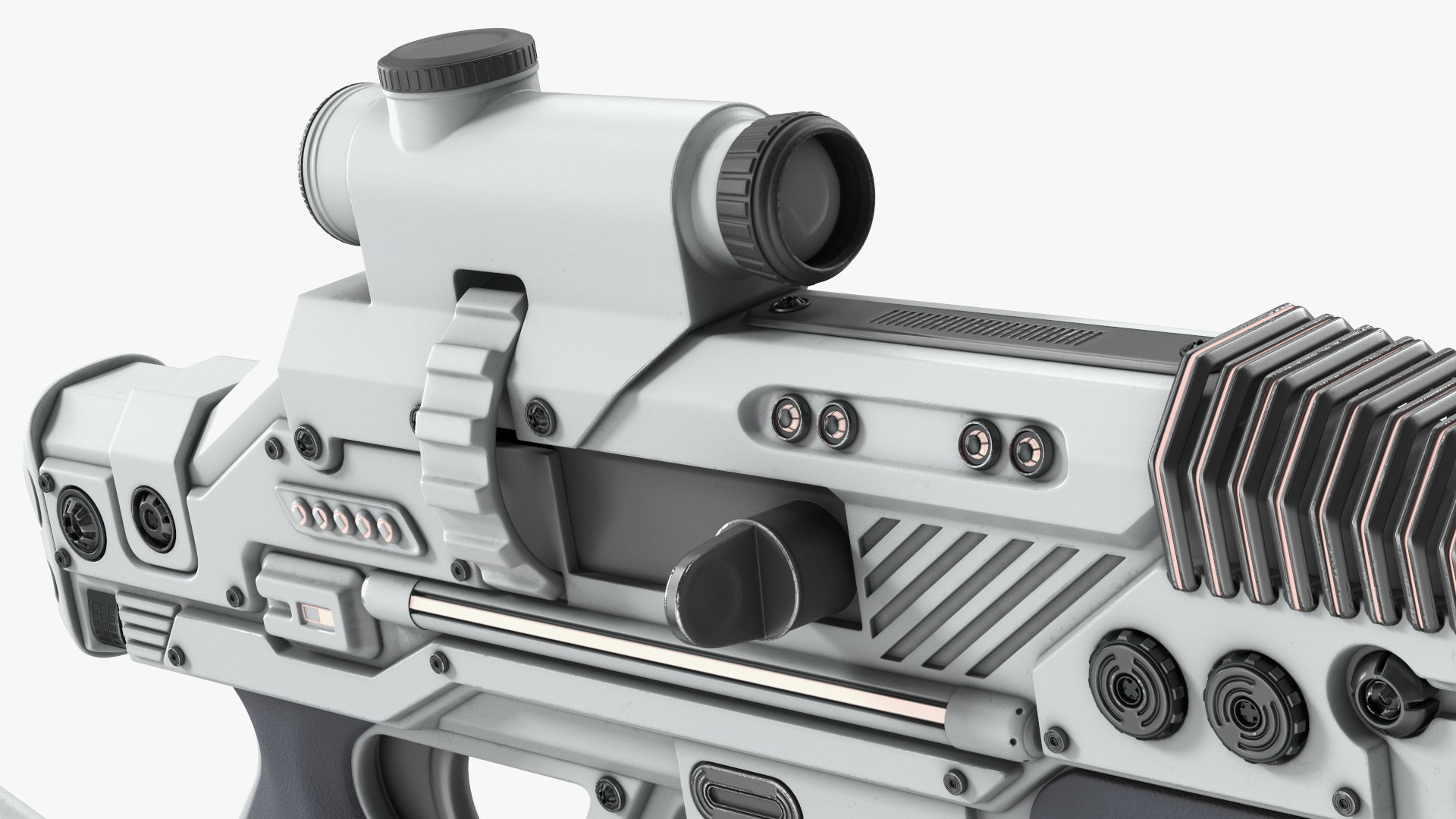 Futuristic Rifle with Bullet 3D model - TurboSquid 2169159