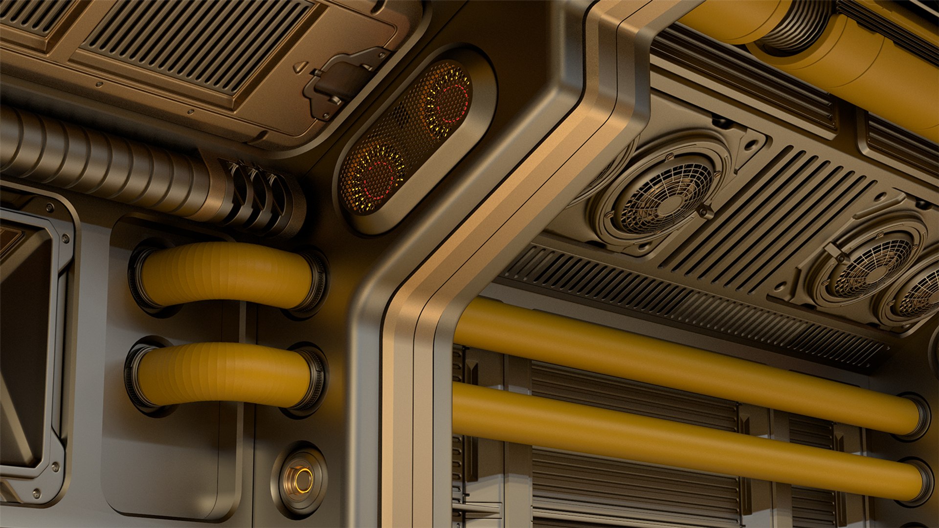 Sci-fi Modular Corridor 3D Model - TurboSquid 1364268