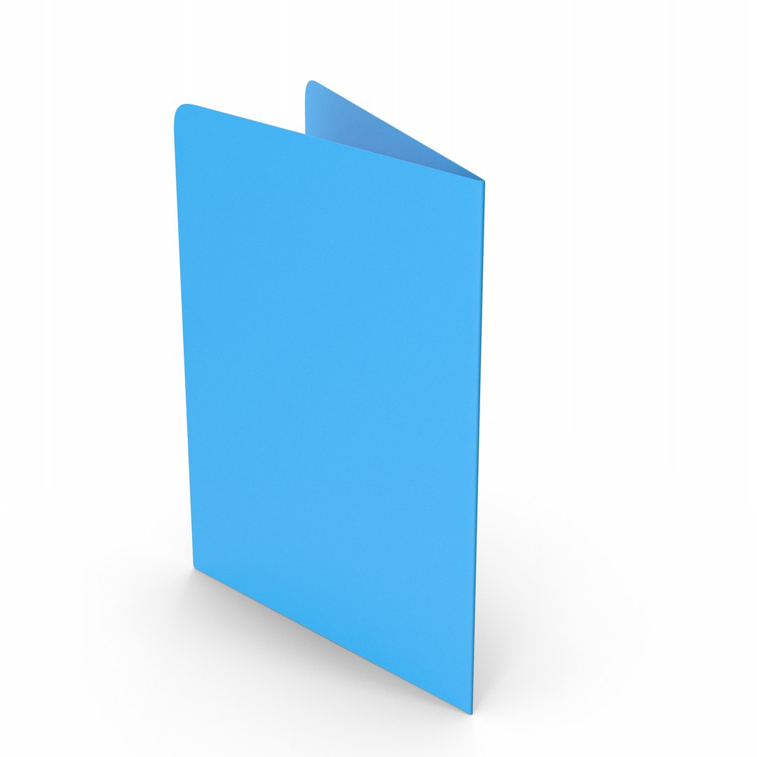 Blue File Folder 3D Model - TurboSquid 2340687
