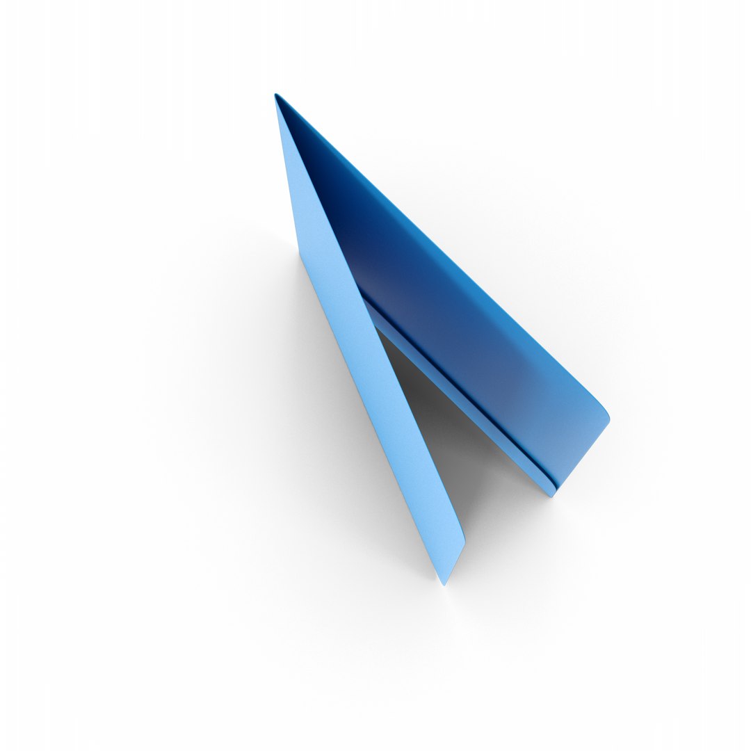 Blue File Folder 3D Model - TurboSquid 2340687