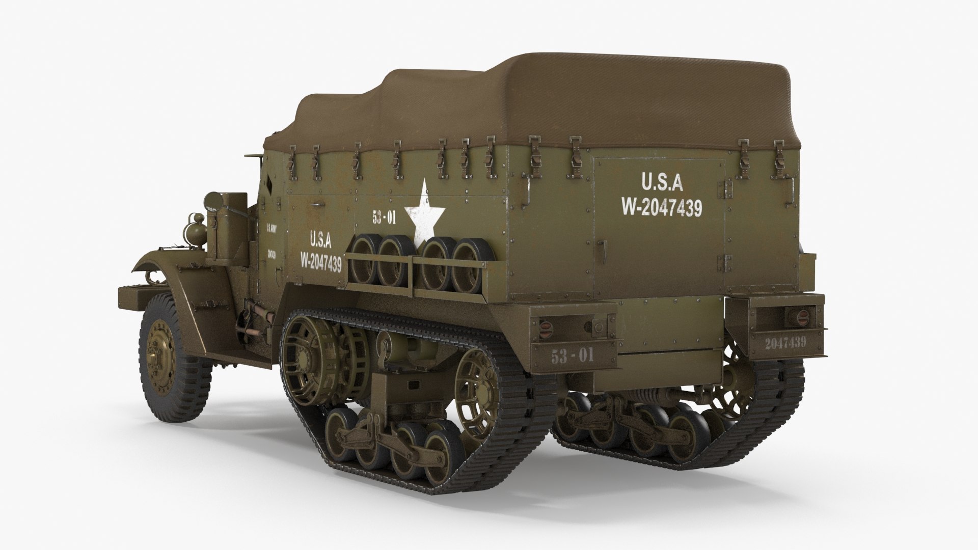 3D Military Vehicle Tracks Model - TurboSquid 1480197