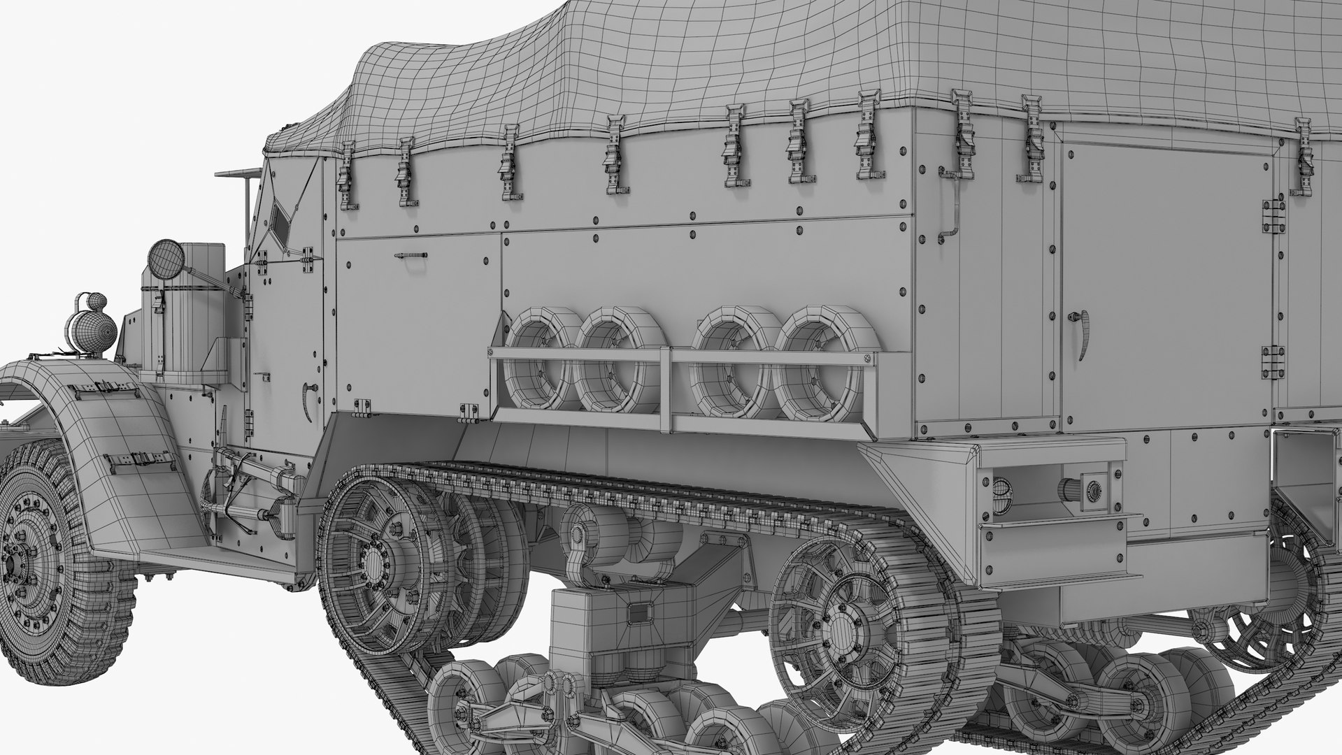 3D Military Vehicle Tracks Model - TurboSquid 1480197